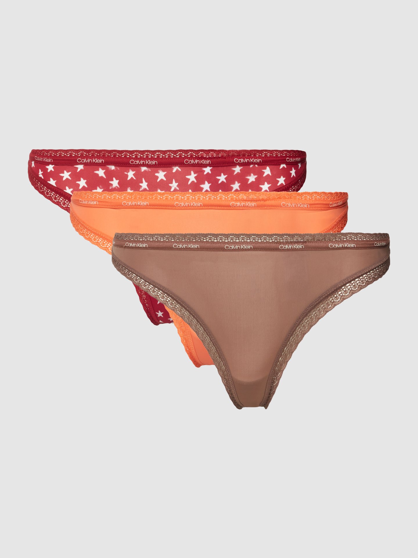 Calvin Klein Underwear String met kant in een set van 3 stuks, model ...