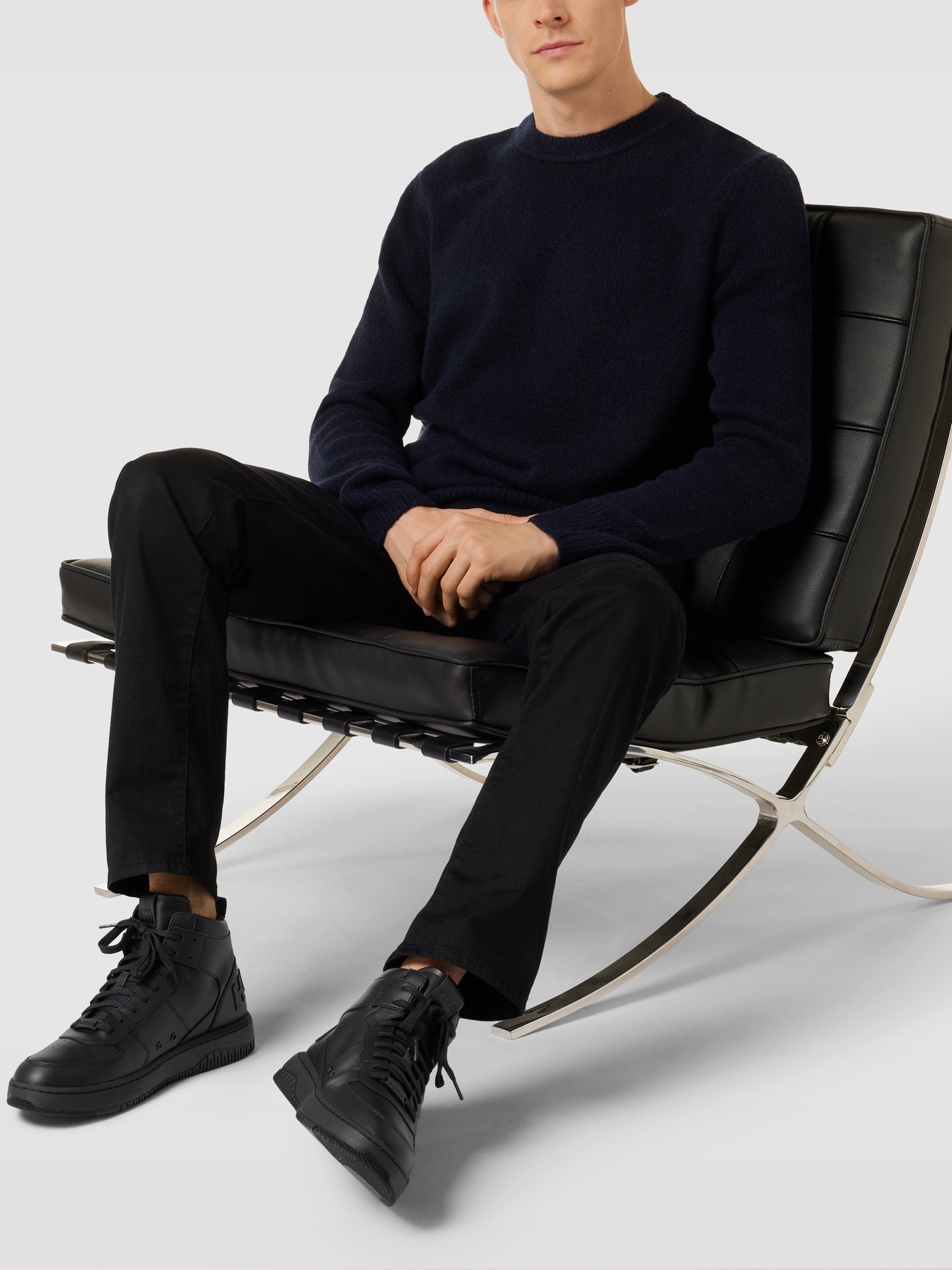 HUGO High Top Sneaker mit Label-Prägung Modell 'Kilian' (schwarz ...