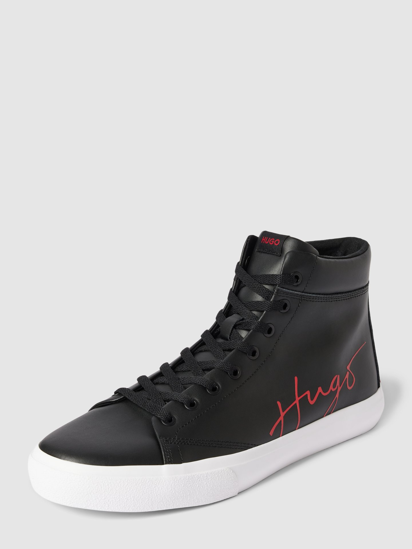 HUGO Sneakers met labelprint, model 'Hito' in zwart online kopen | P&C