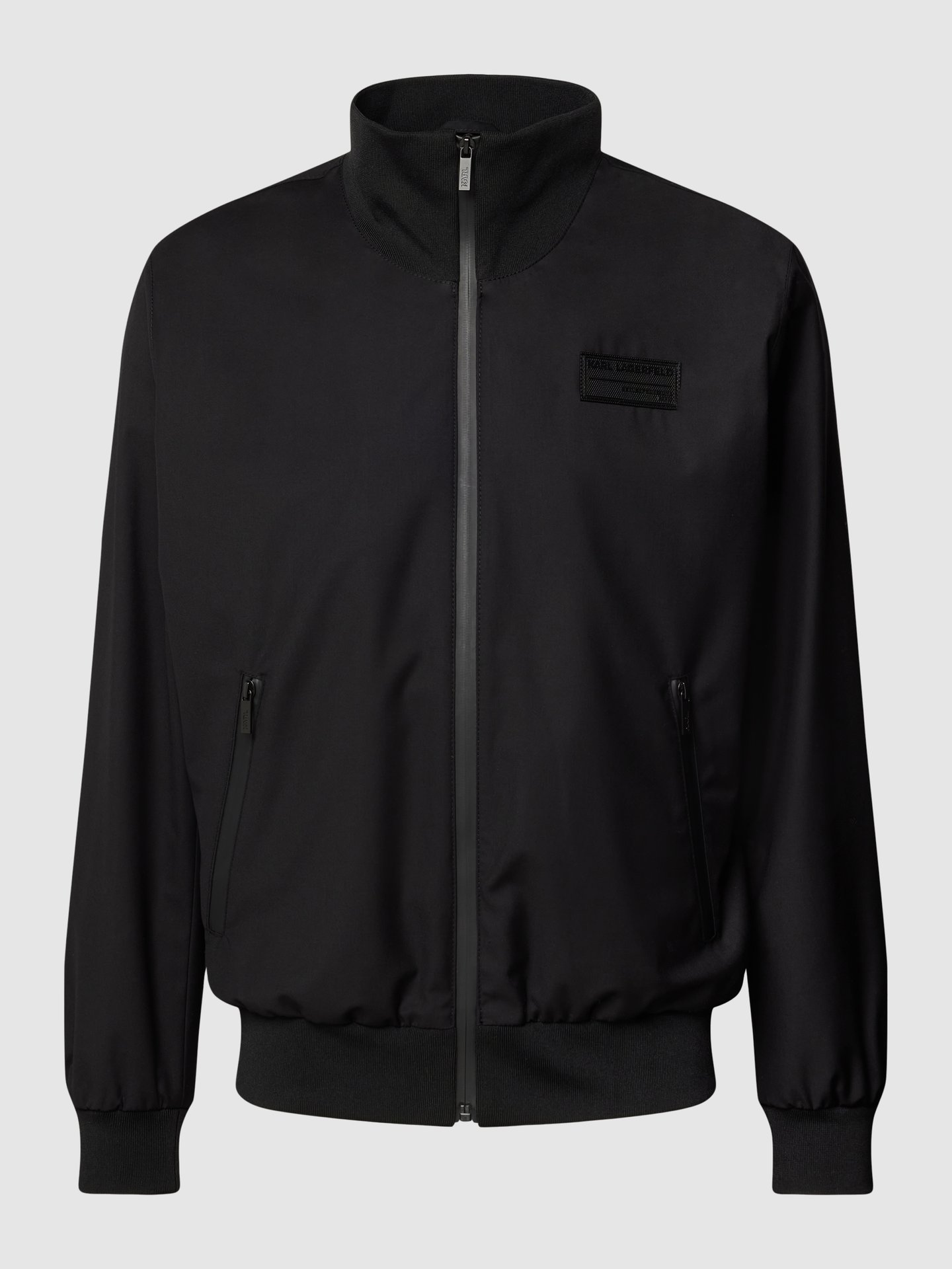 Karl Lagerfeld Jacke mit Label-Patch (schwarz) online kaufen