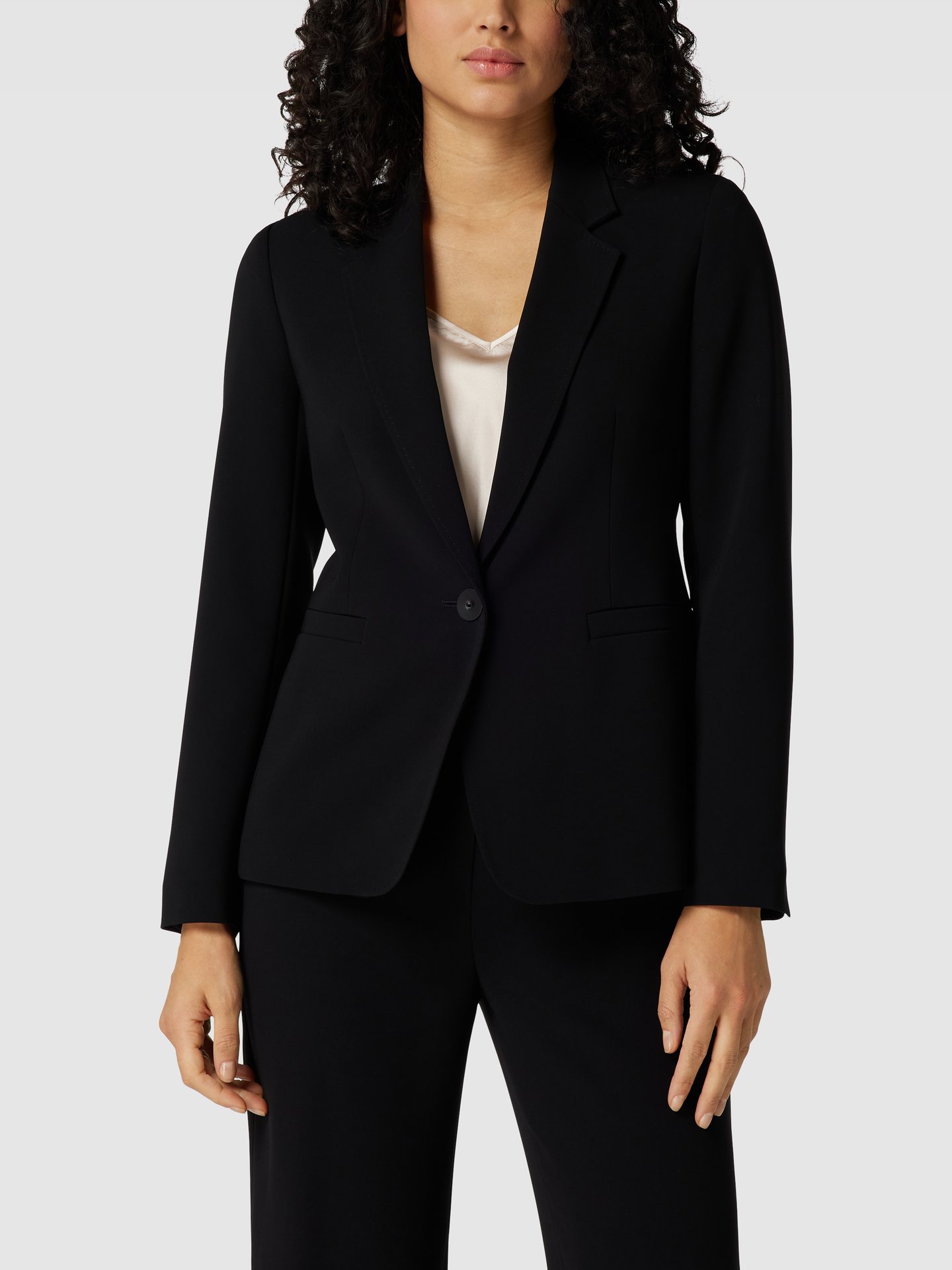 Max Mara Studio Blazer met reverskraag, model 'REFOLO' in zwart online ...