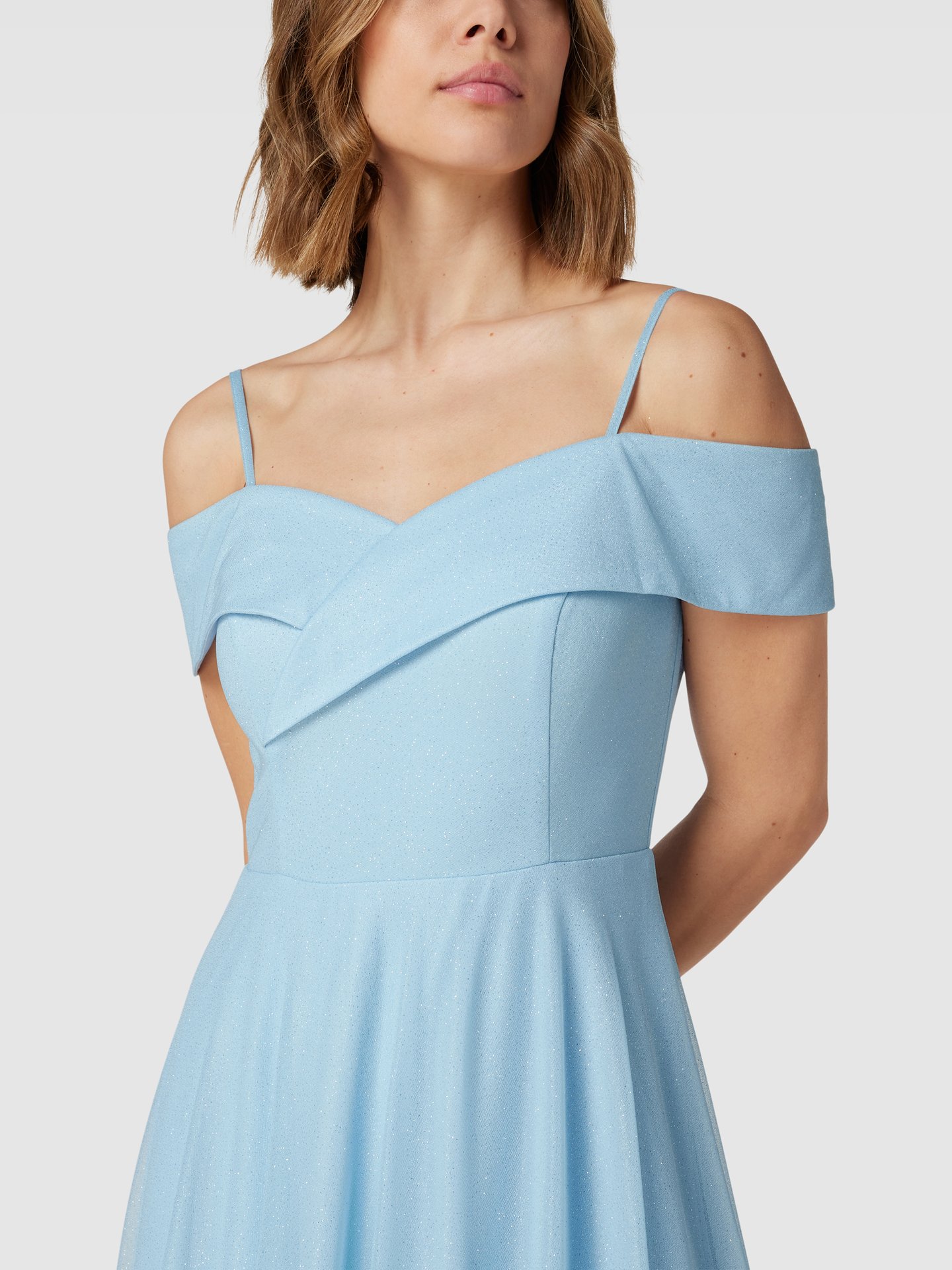 TROYDEN COLLECTION Abendkleid mit Volants (hellblau) online kaufen