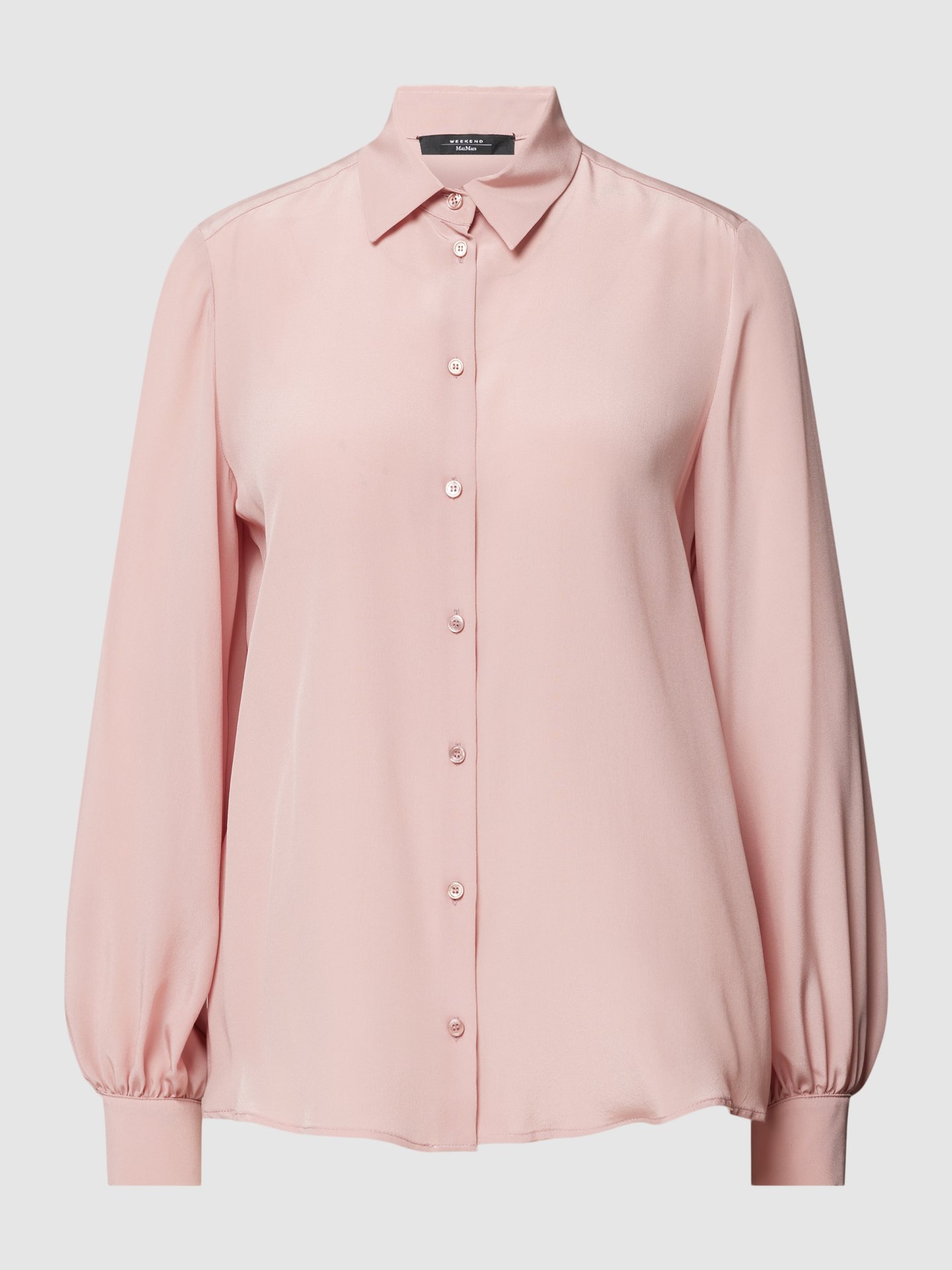 Weekend Max Mara Overhemdblouse van zijde, model 'GEO' in roze online kopen | P&C