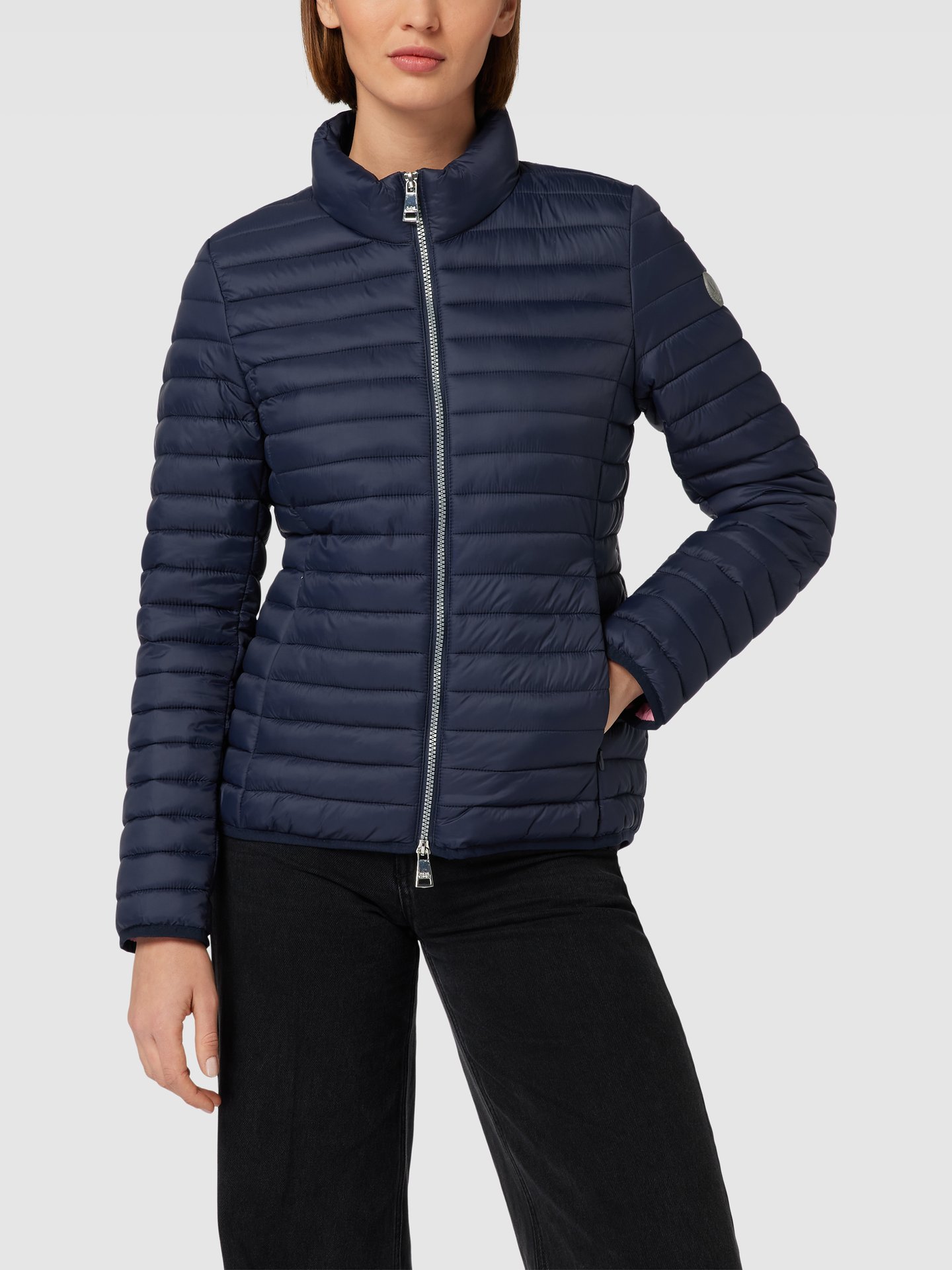 Fuchs Schmitt Gewatteerd jack met labelpatch in marineblauw online kopen | P&C