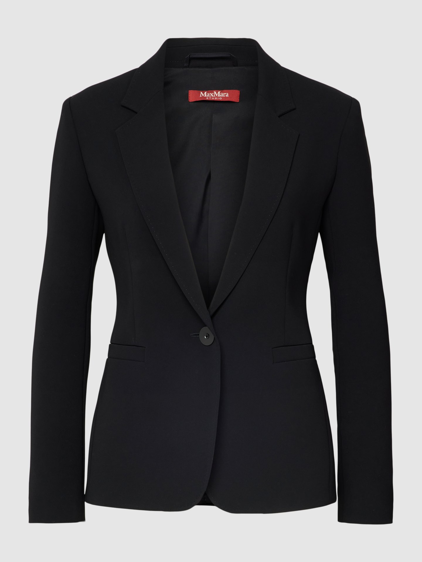 Max Mara Studio Blazer met reverskraag, model 'REFOLO' in zwart online ...