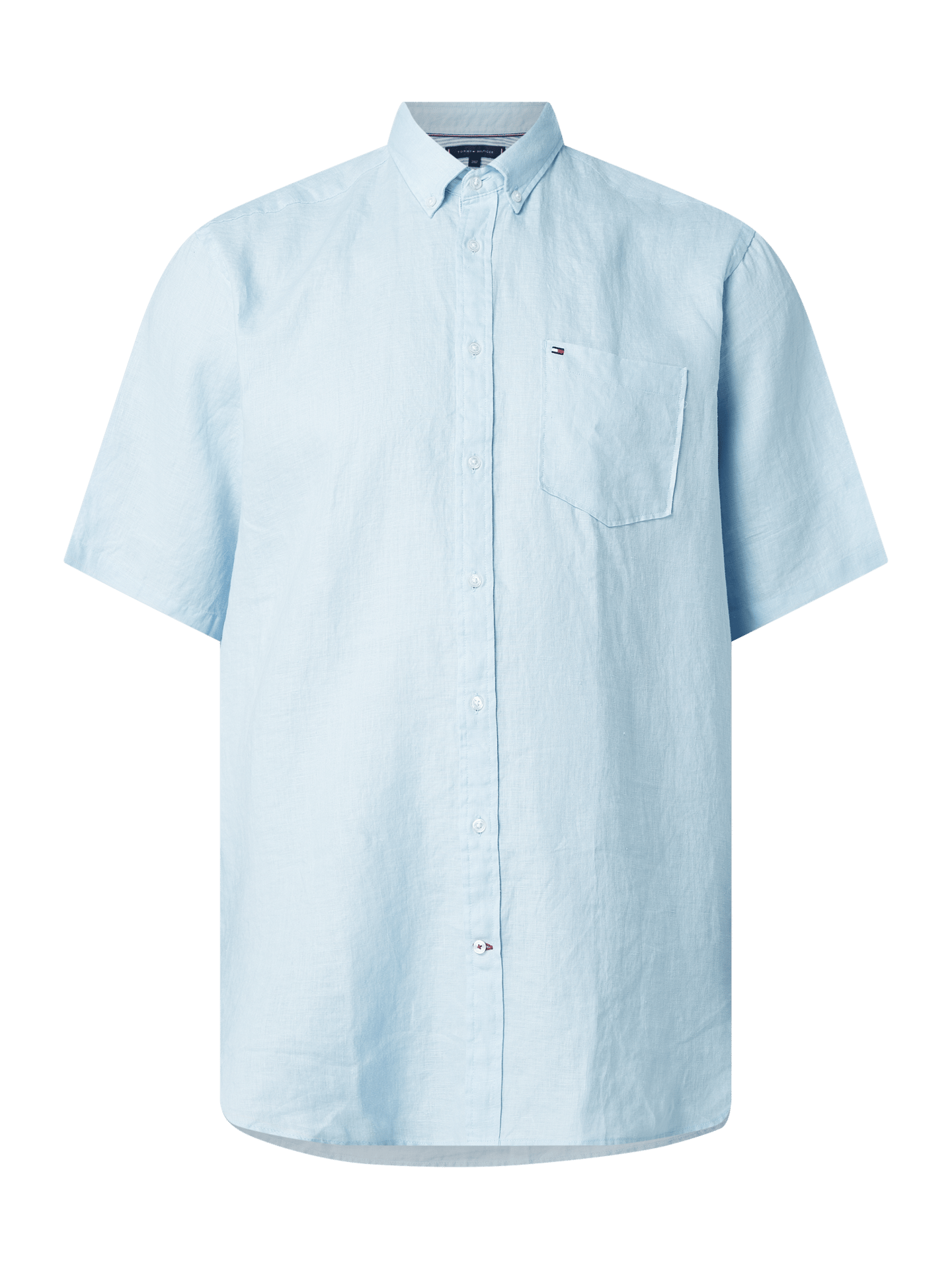 Tommy Hilfiger Big And Tall Plus Size Regular Fit Leinenhemd Blau