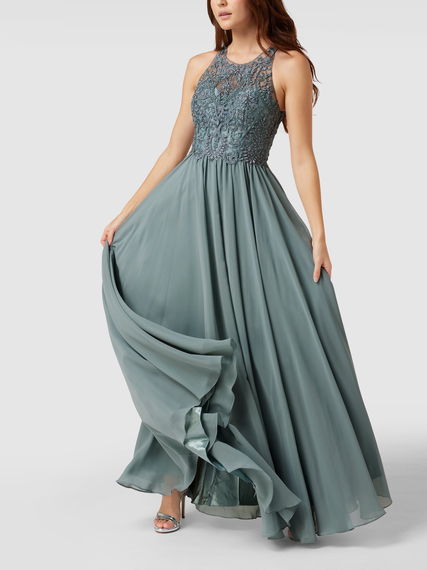 Laona Abendkleid mit Strasssteinen (schilf) online kaufen
