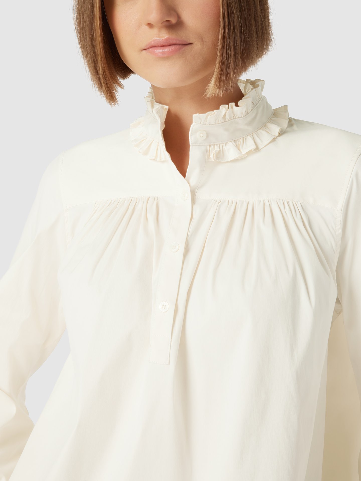 MOS MOSH Bluse mit Volants Modell 'Hattie' (offwhite) online kaufen