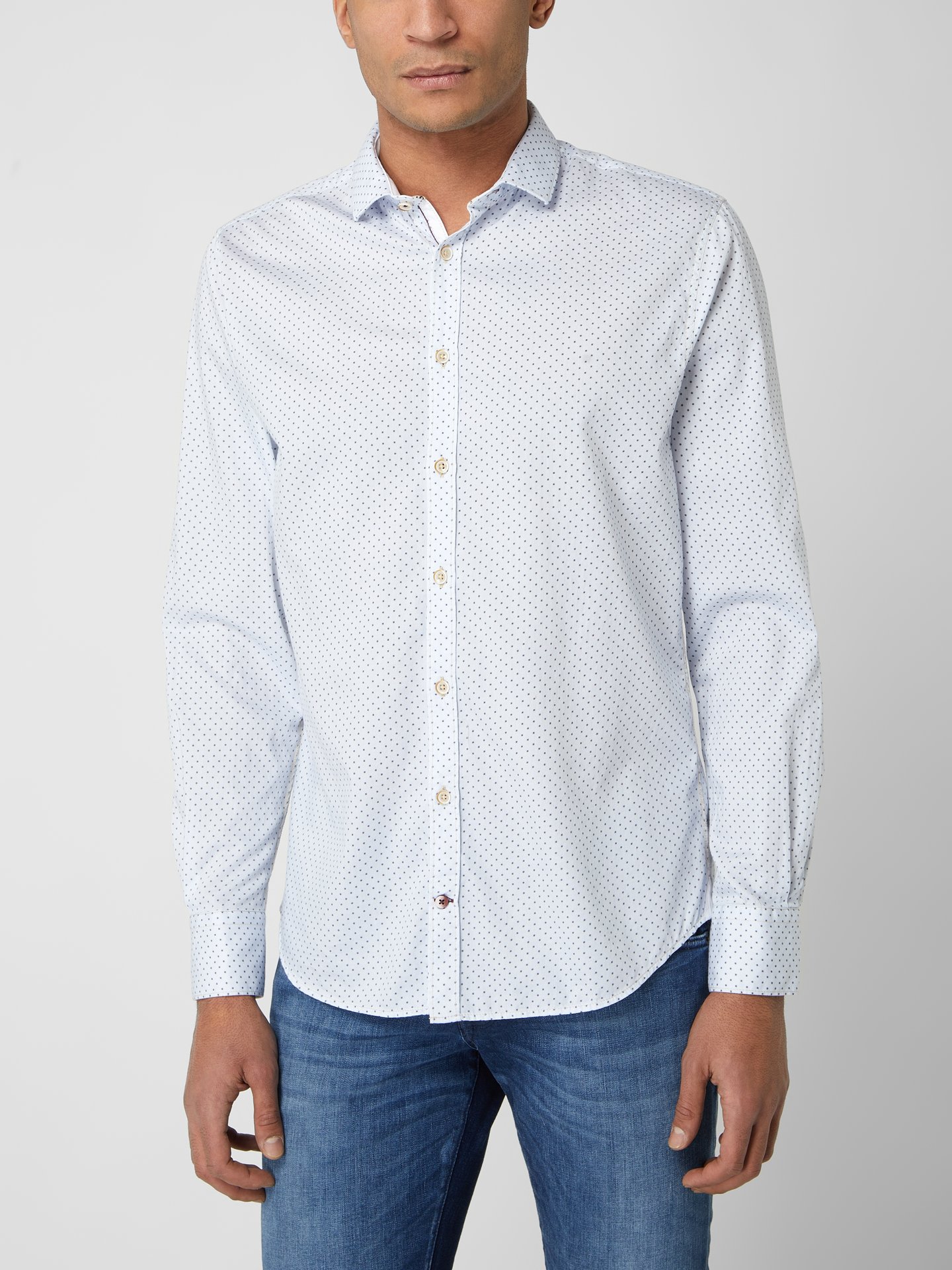 Colours & Sons Regular Fit Business-Hemd aus Twill (bleu) online kaufen