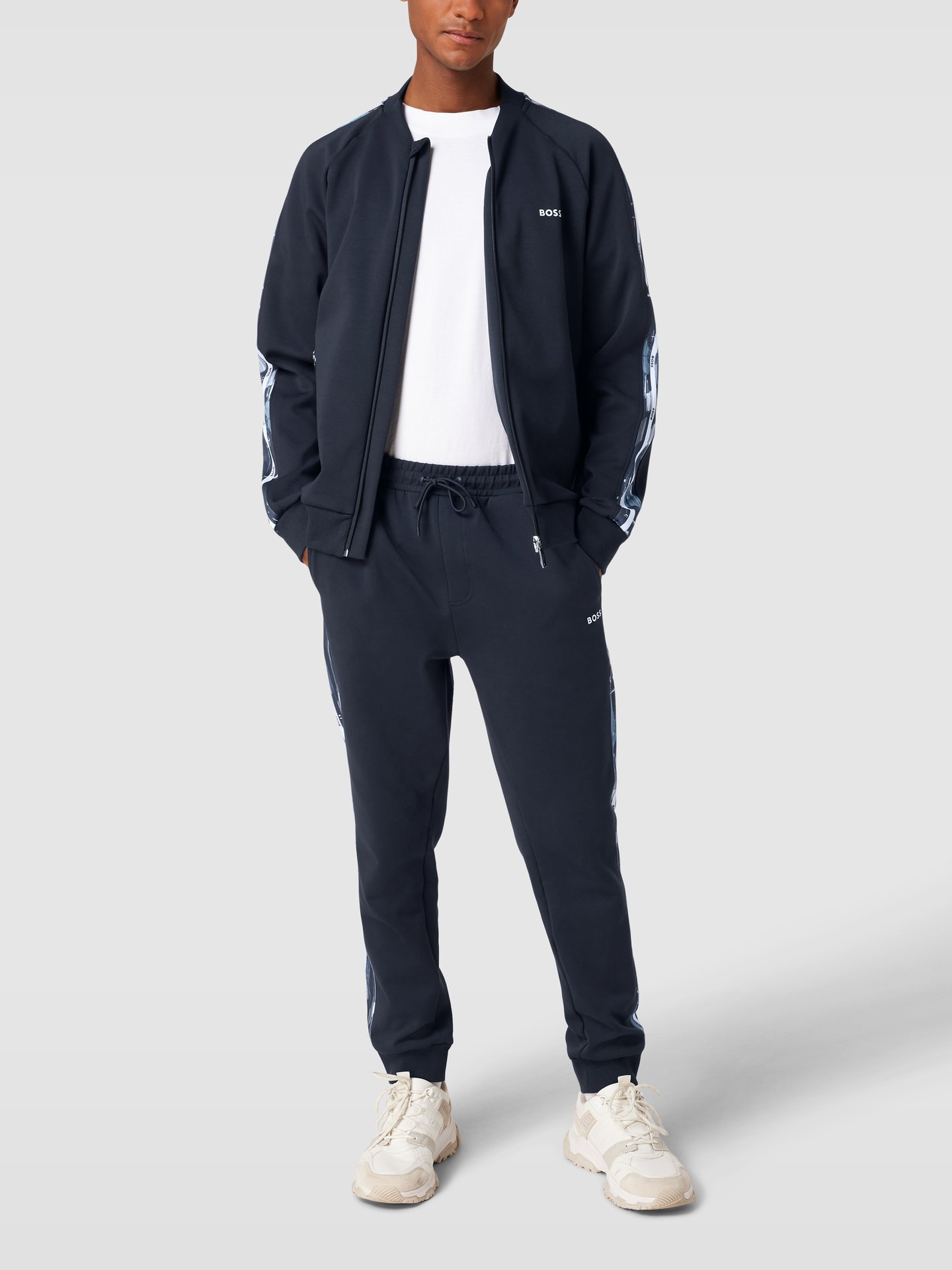 BOSS Green Sweatpants mit Galonstreifen Modell 'Hurley' (dunkelblau ...