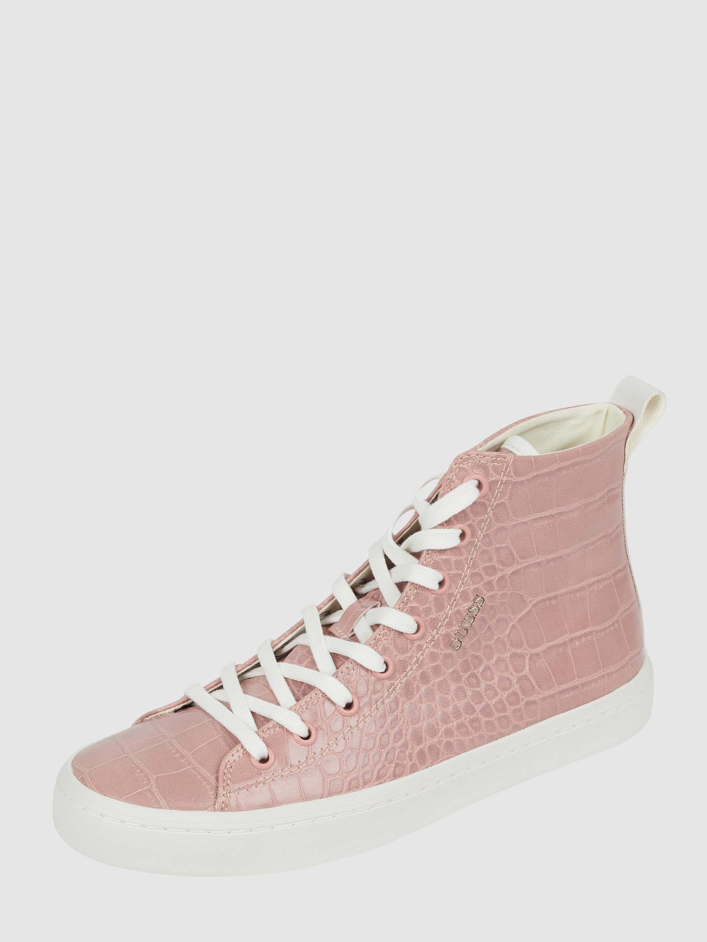 Guess High top sneakers in leerlook, model 'Elga' in roze online kopen ...