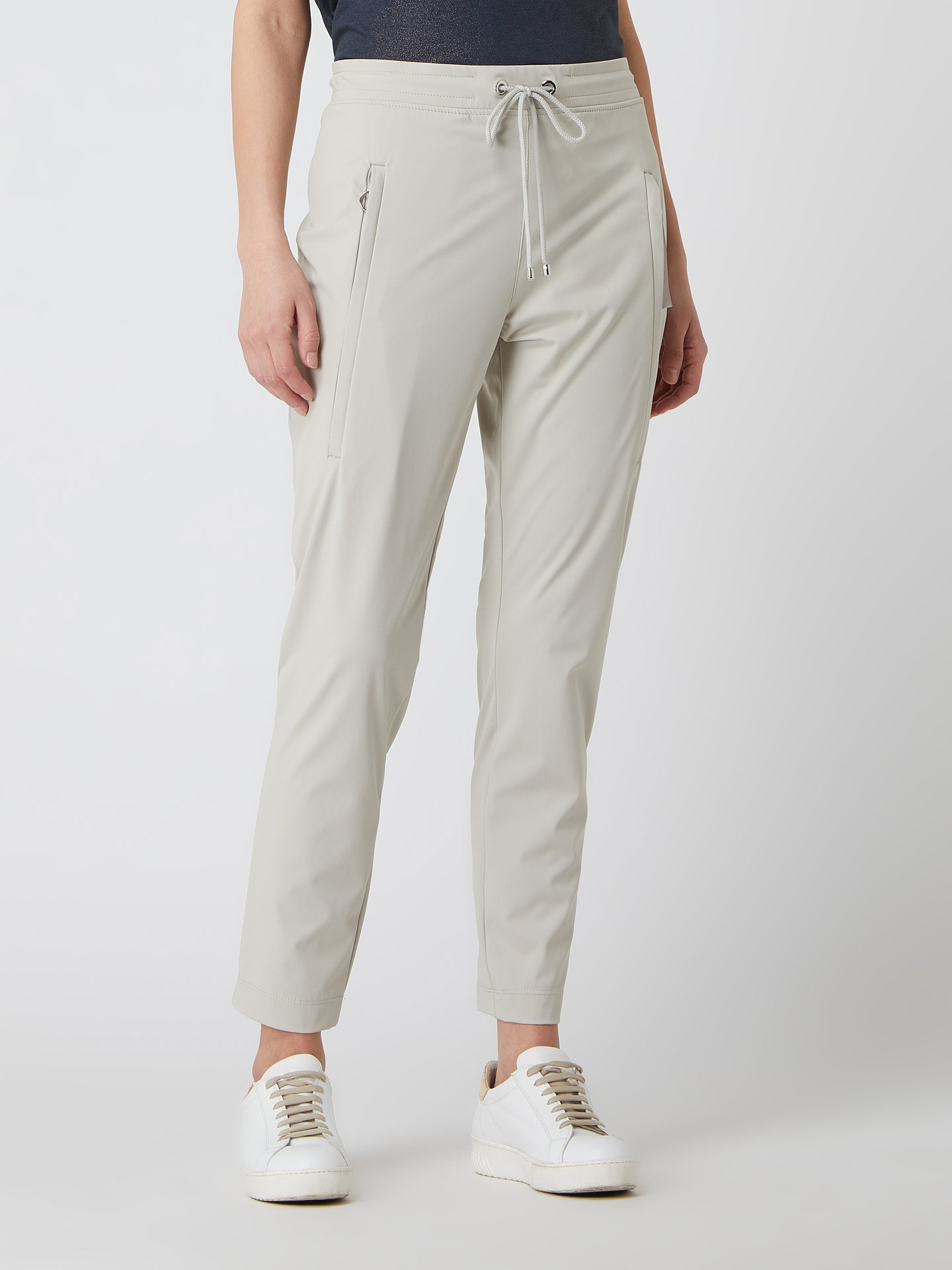 MAC Schlupfhose mit Reißverschlusstaschen Modell 'Future' (stein) online kaufen