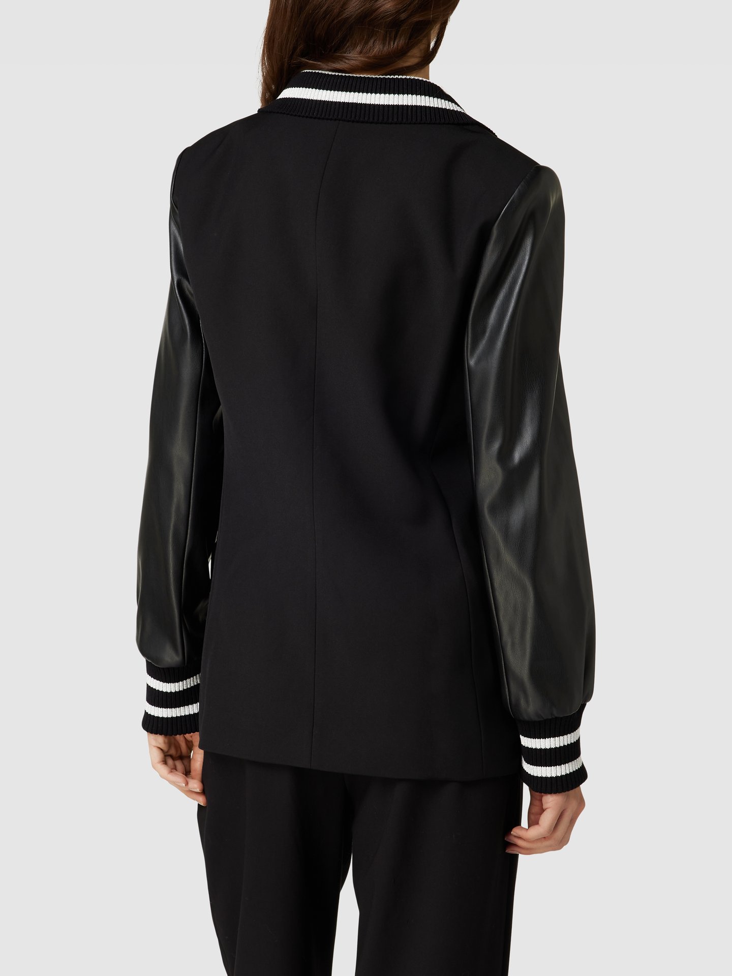 Guess Blazer in glanzende look, model 'FRANCES' in zwart online kopen | P&C
