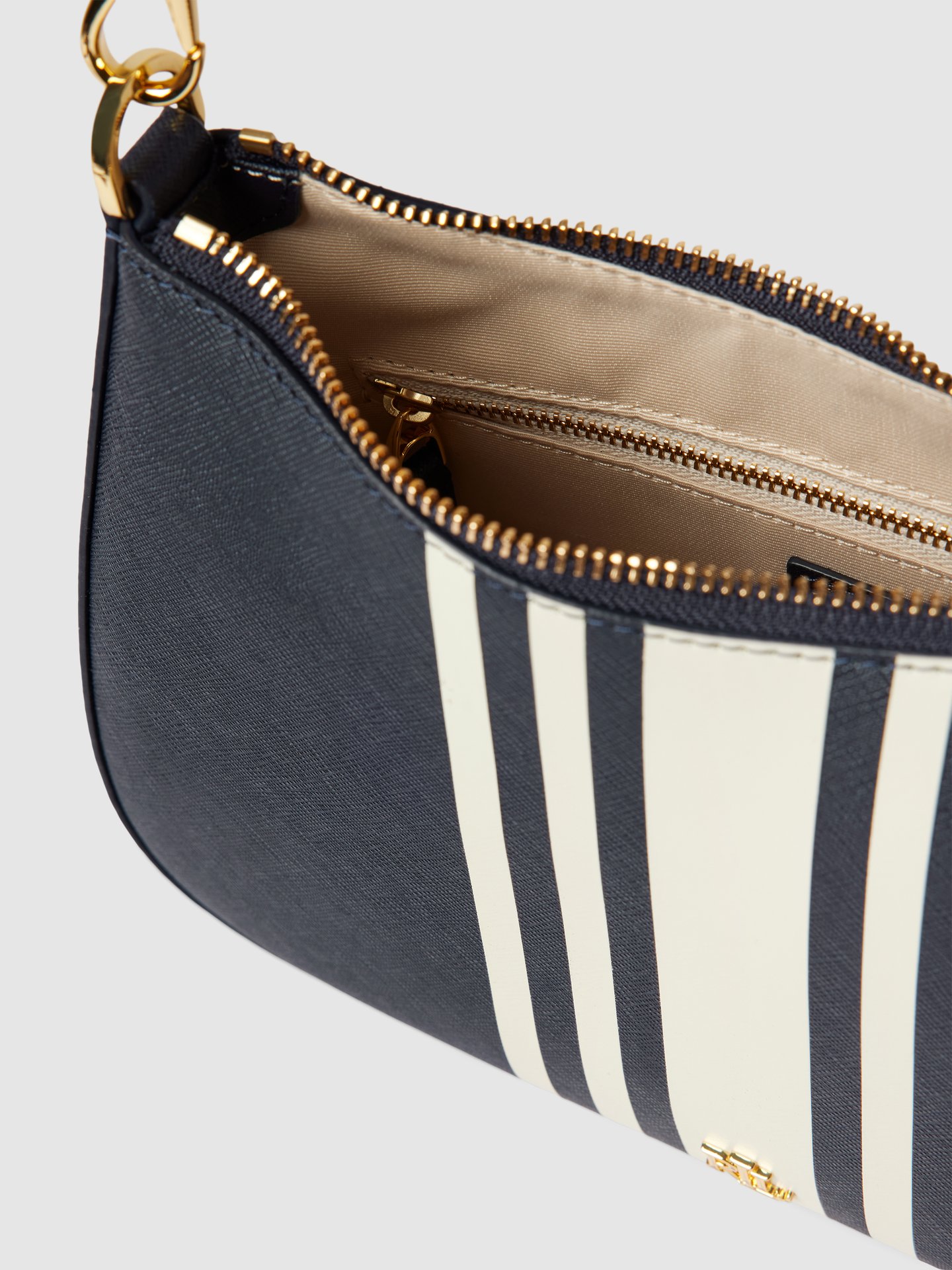 Lauren Ralph Lauren Schoudertas met polkadots in marineblauw online ...