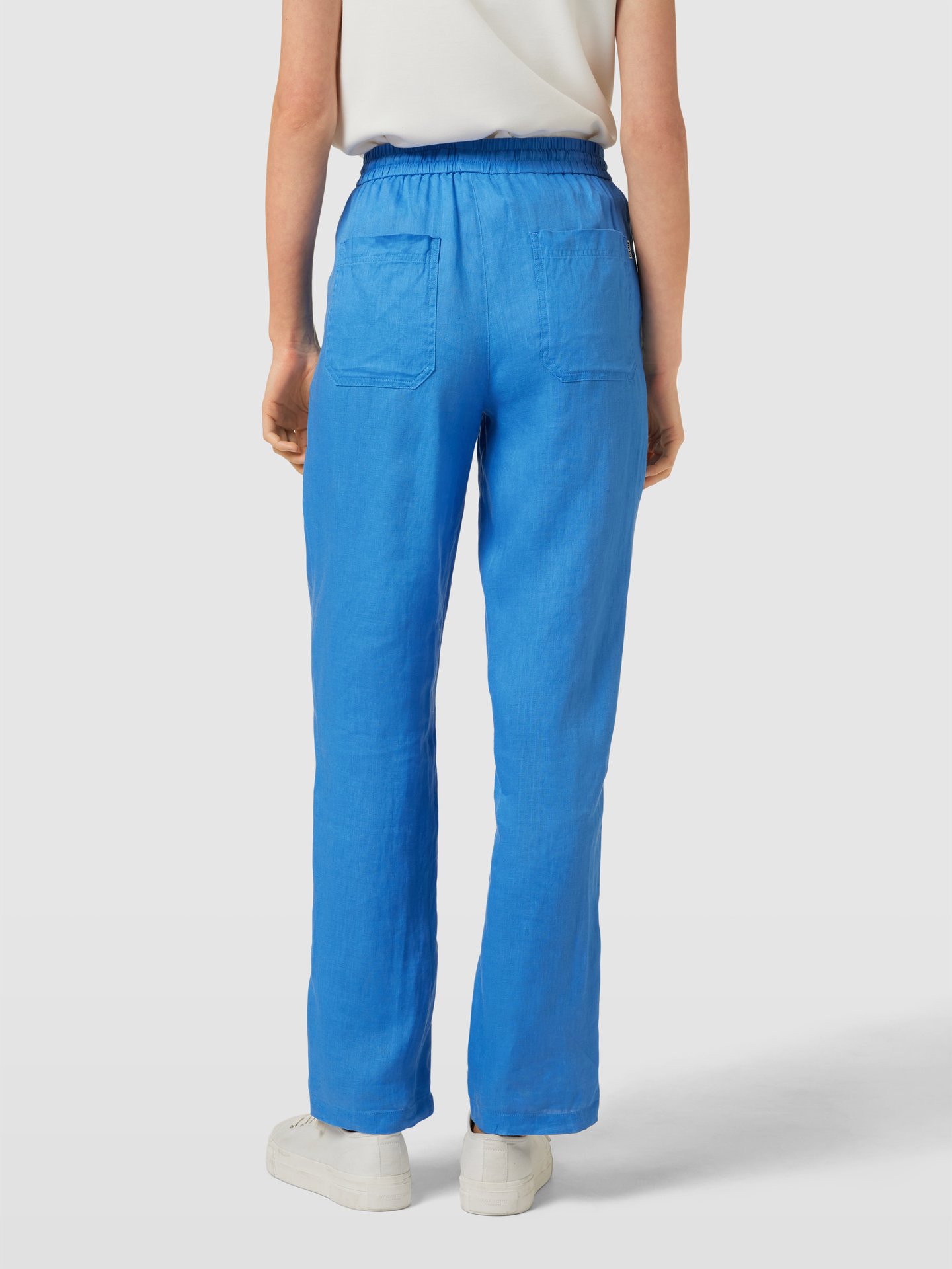 ECOALF Stoffen broek van puur linnen met tunnelkoord, model 'INDO' in ...