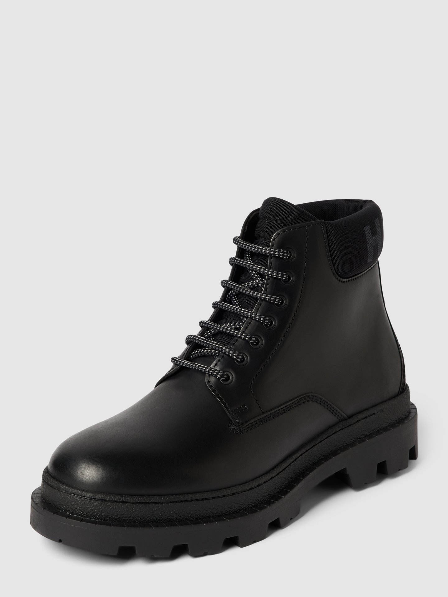 HUGO Boots met labeldetails, model 'Graham' in zwart online kopen | P&C