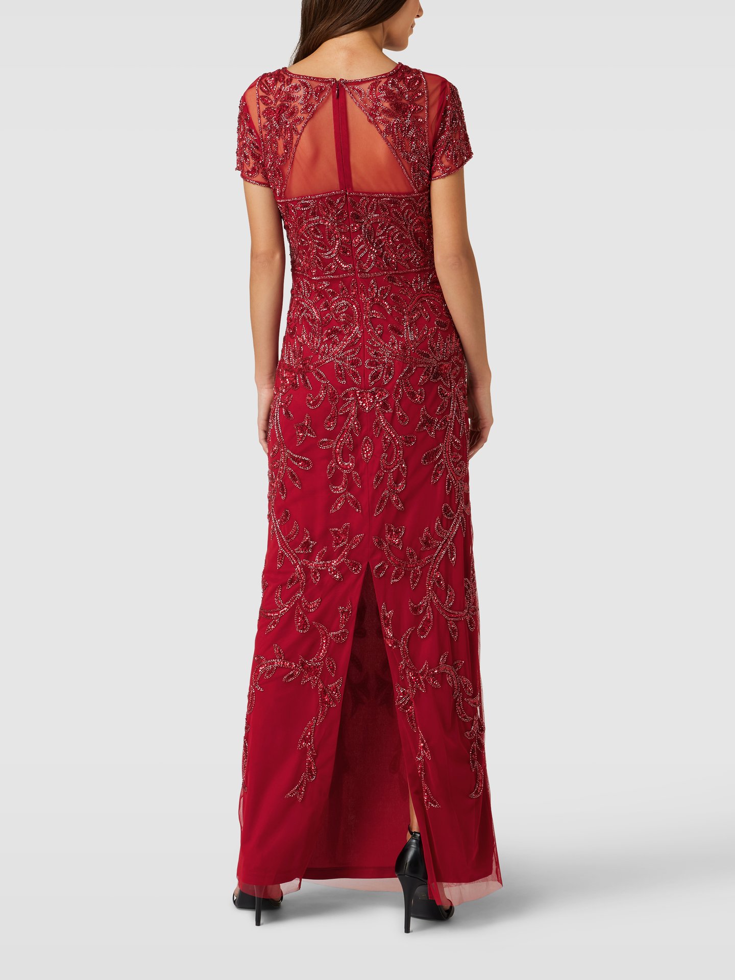 Adrianna Papell Abendkleid mit Paillettenbesatz (rot) online kaufen