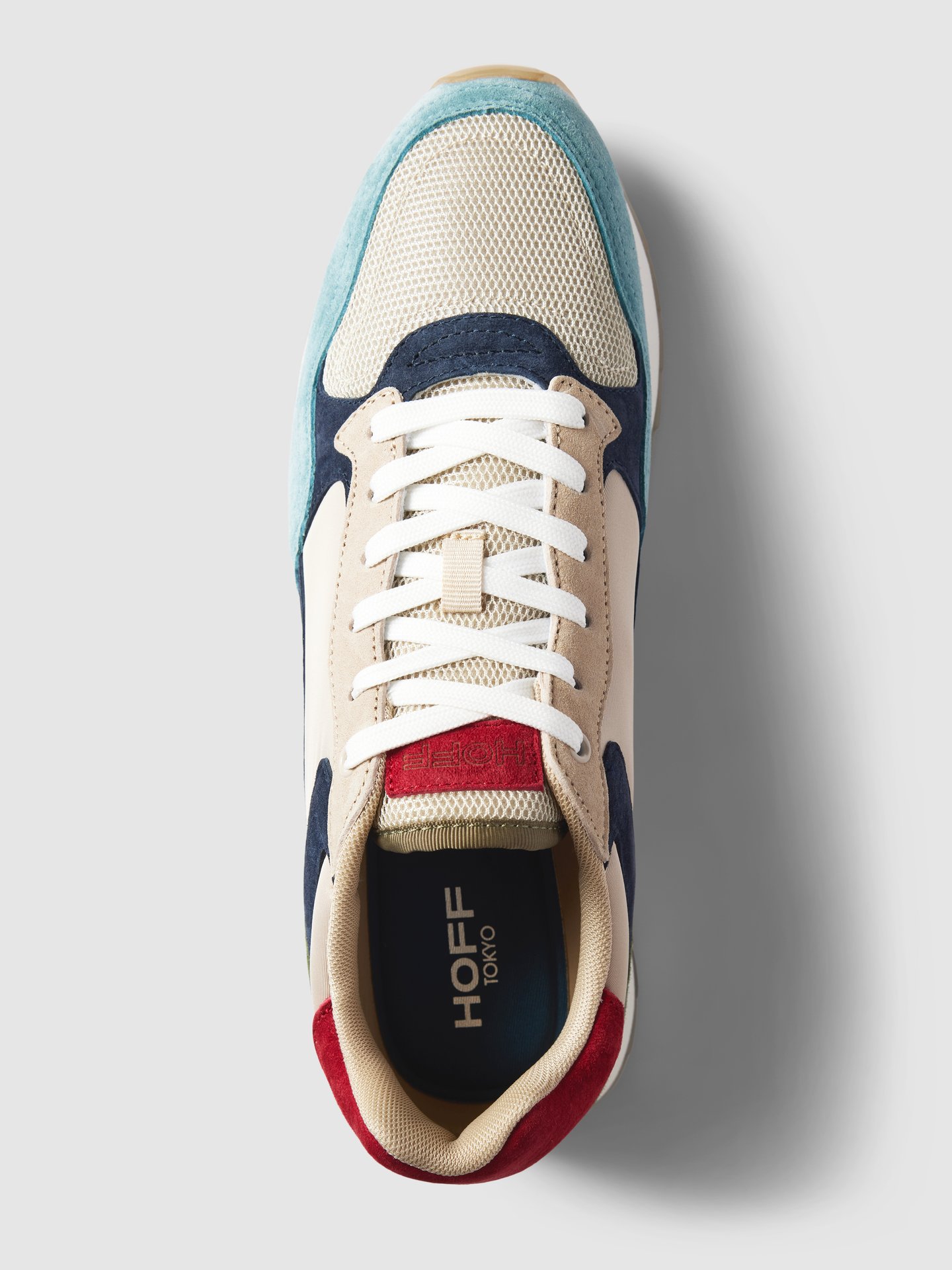 HOFF Sneakers in colour-blocking-design, model 'TOKYO' in lichtblauw ...