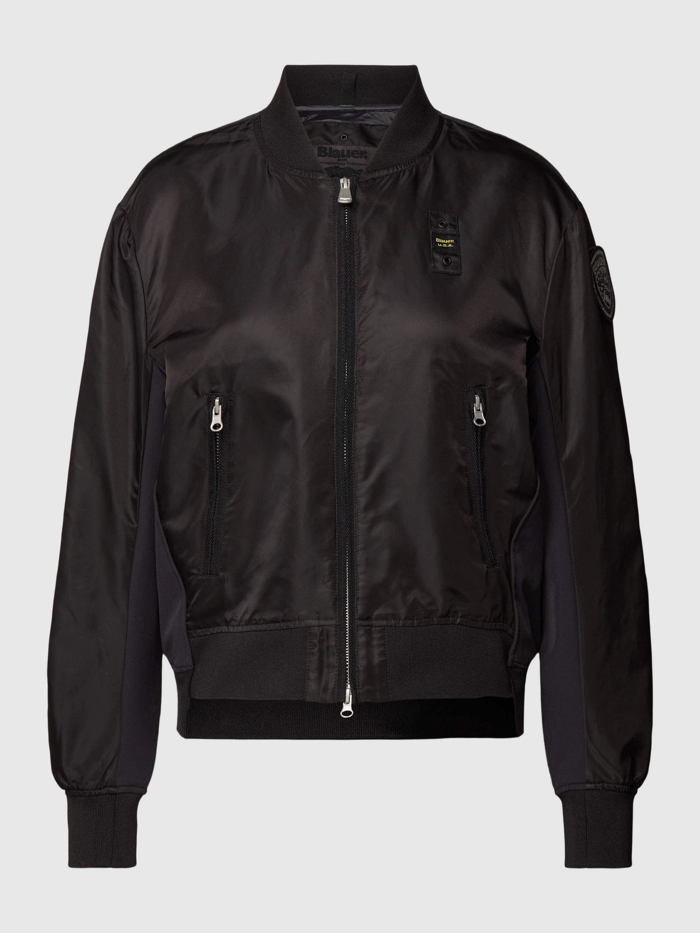 Blauer Usa Bomberjack met labelapplicatie in zwart online kopen | P&C