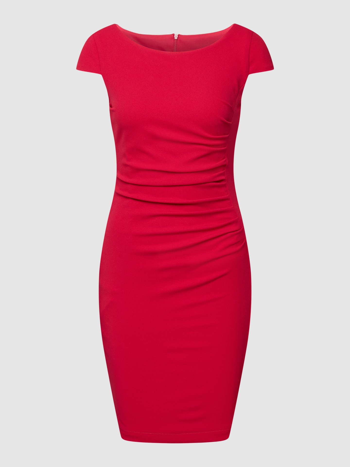 Paradi Cocktailkleid mit angeschnittenen Ärmeln und Raffungen (fuchsia ...