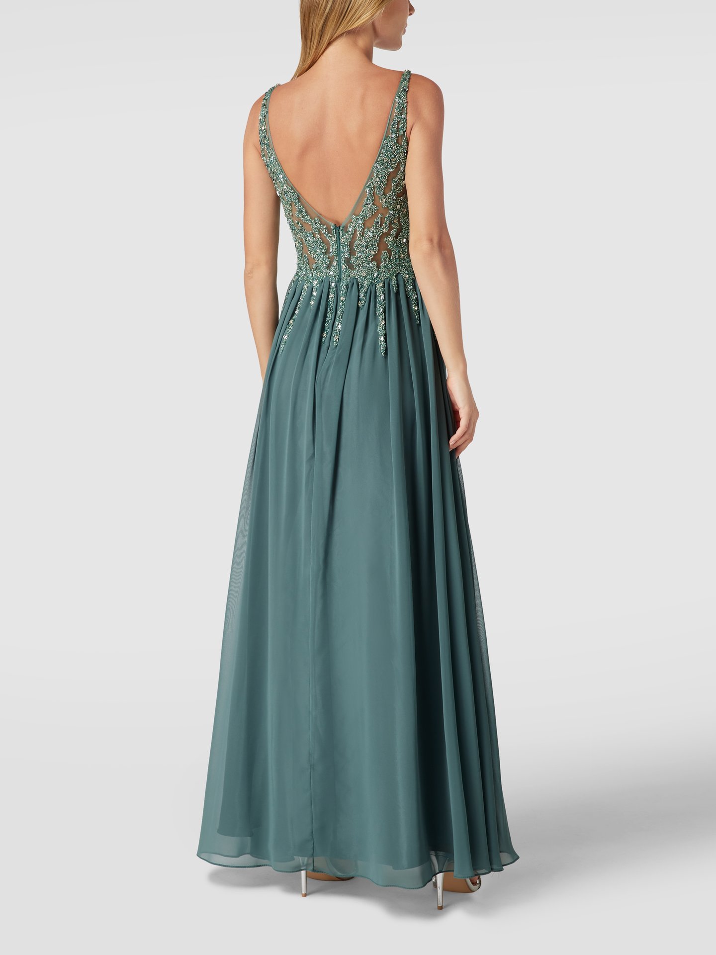 Mascara Abendkleid mit Ziersteinen (grün) online kaufen