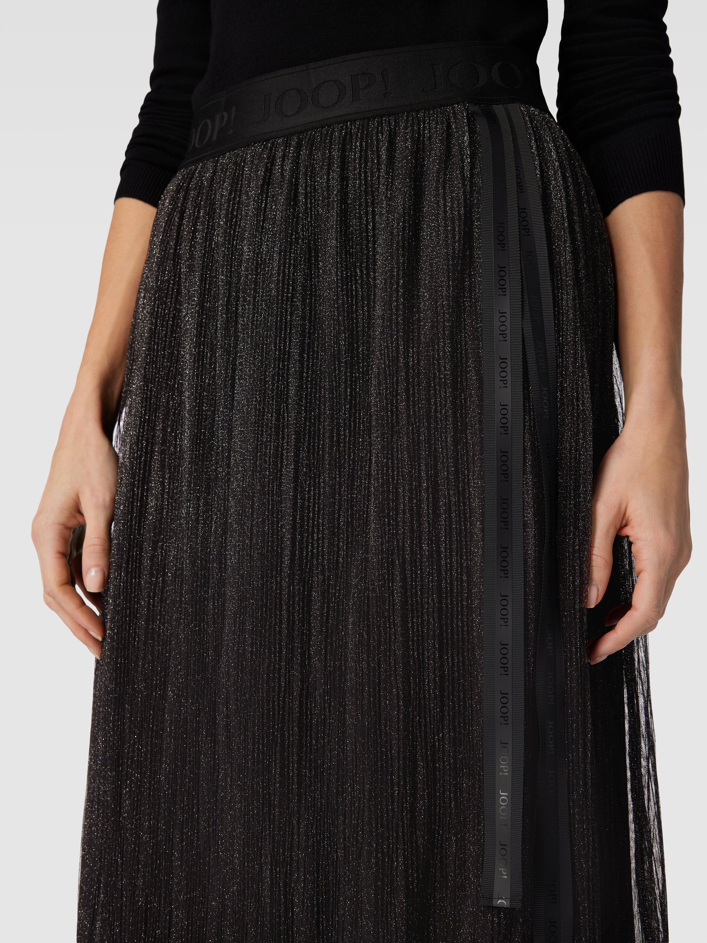 JOOP! Rok met plissévouwen in antraciet online kopen | P&C