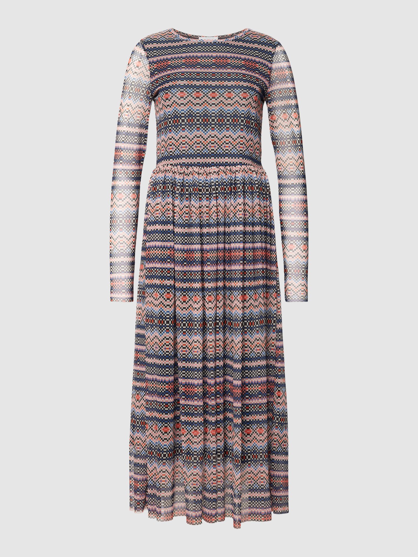 Rich & Royal Midi-jurk met all-over motief in zwart online kopen | P&C