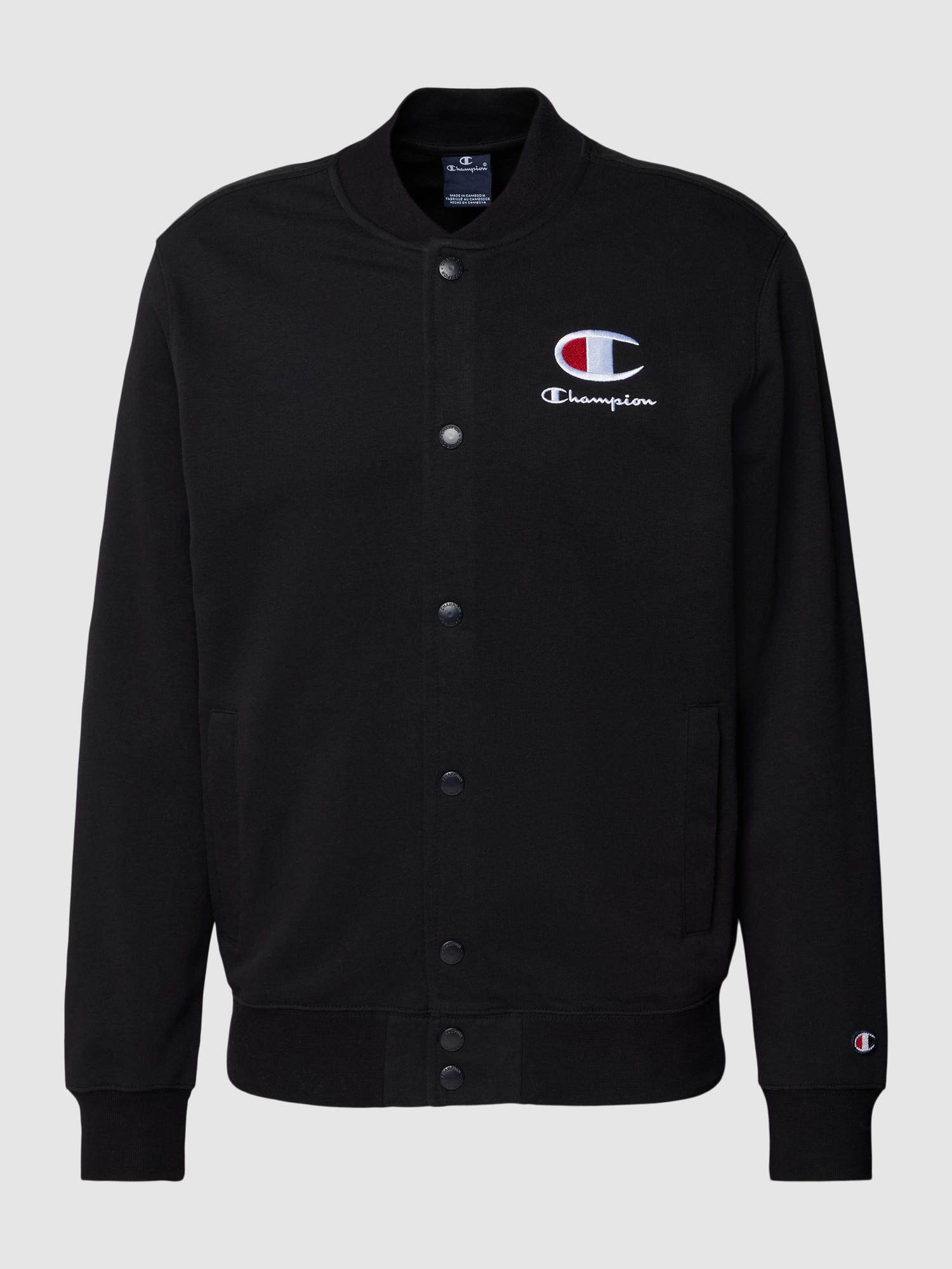 CHAMPION Bomberjacke mit Label-Stitching (black) online kaufen