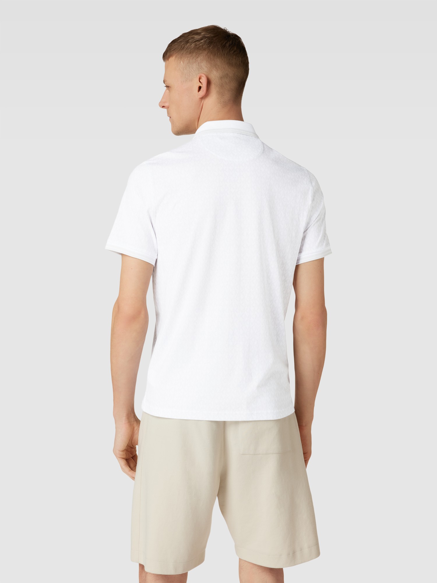 Michael Kors Poloshirt mit Allover-Muster Modell 'GREENWICH' (weiss ...