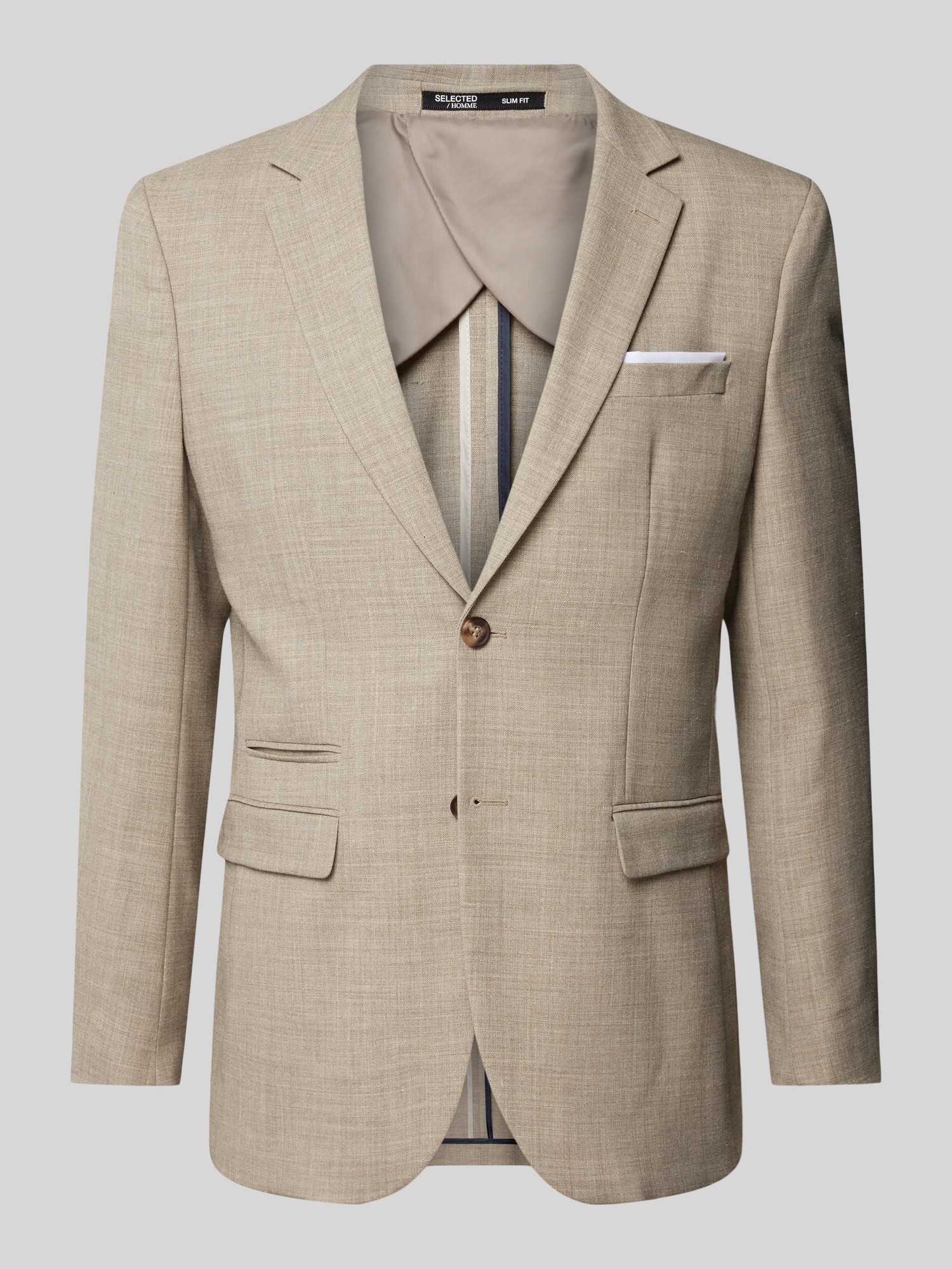 SELECTED HOMME 2-Knopf-Sakko Strukturmuster (sand) online kaufen