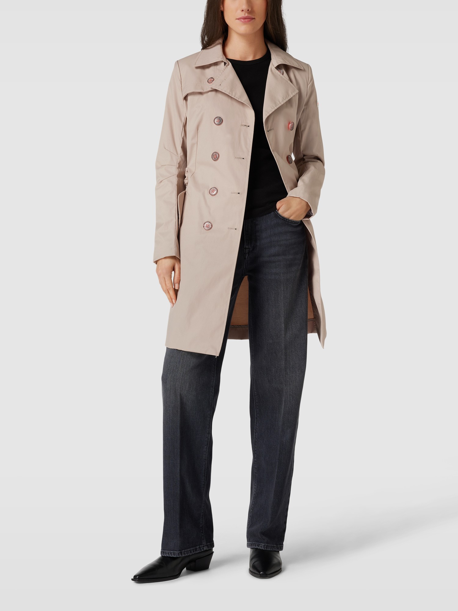 Frieda & Freddies Trenchcoat mit Reverskragen (sand) online kaufen