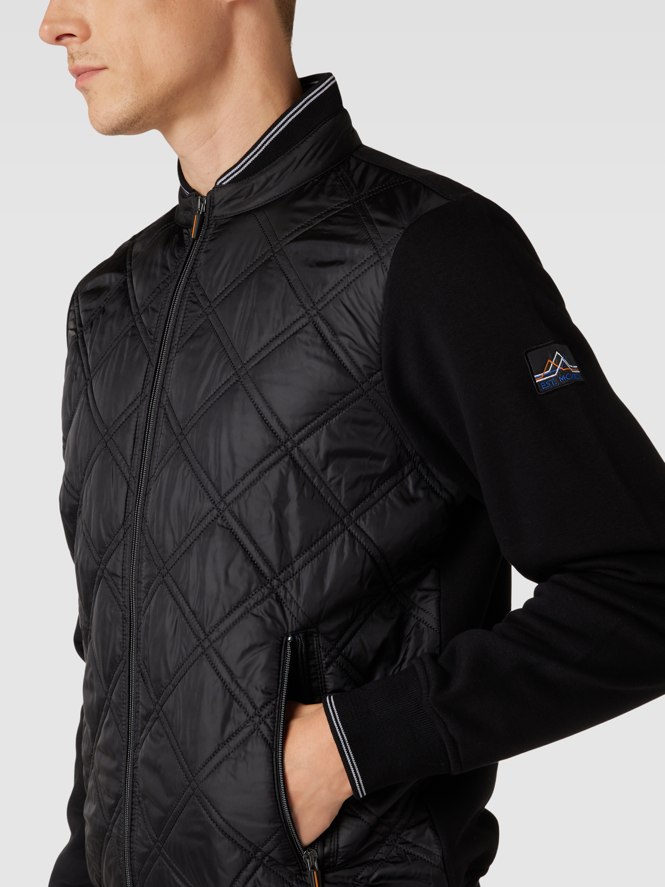 Christian Berg Men Jacke mit Stepp-Einsatz (black) online kaufen