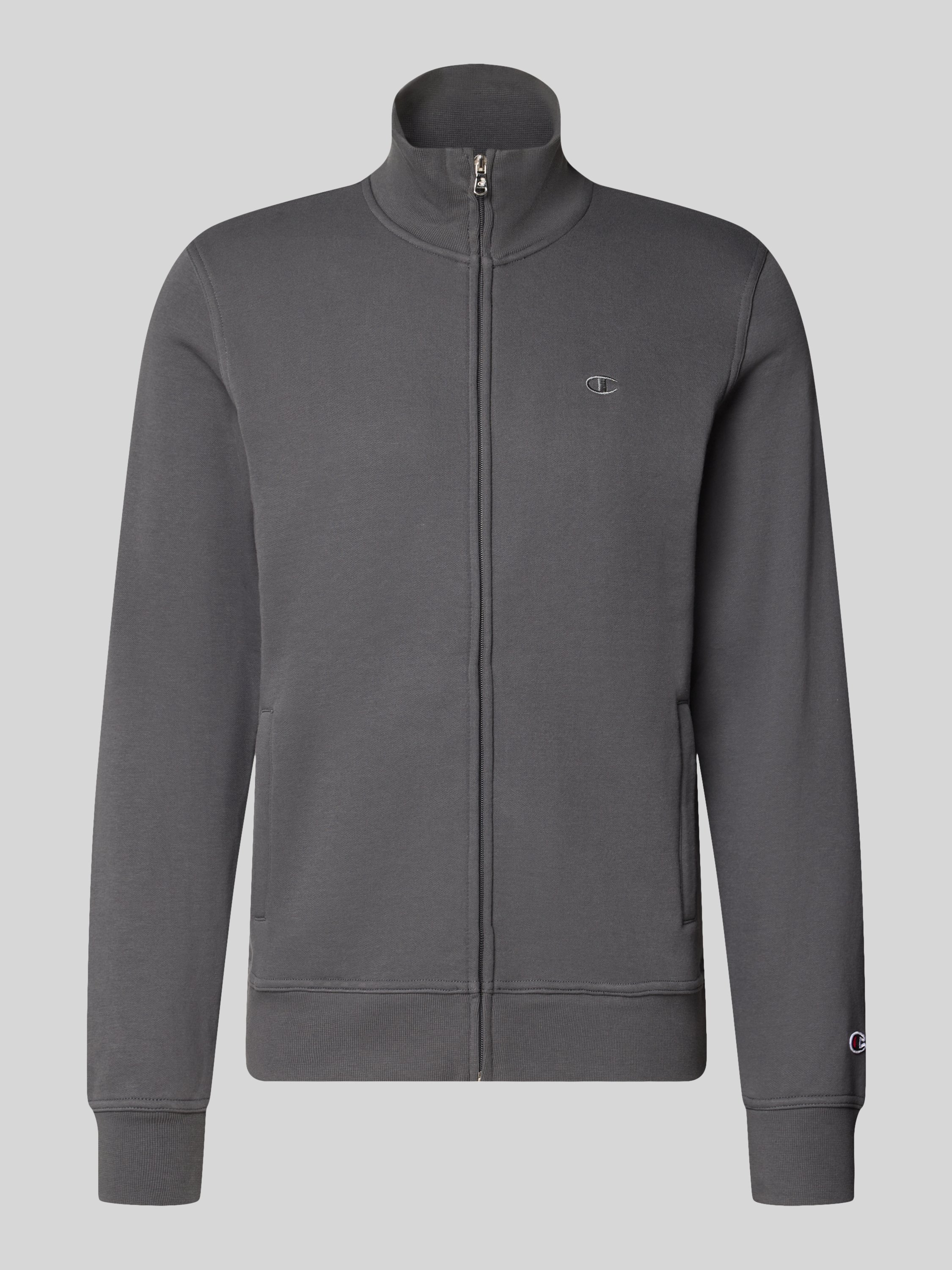 Champion Sweatjacke mit Stehkragen und Reißverschluss (dunkelgrau ...