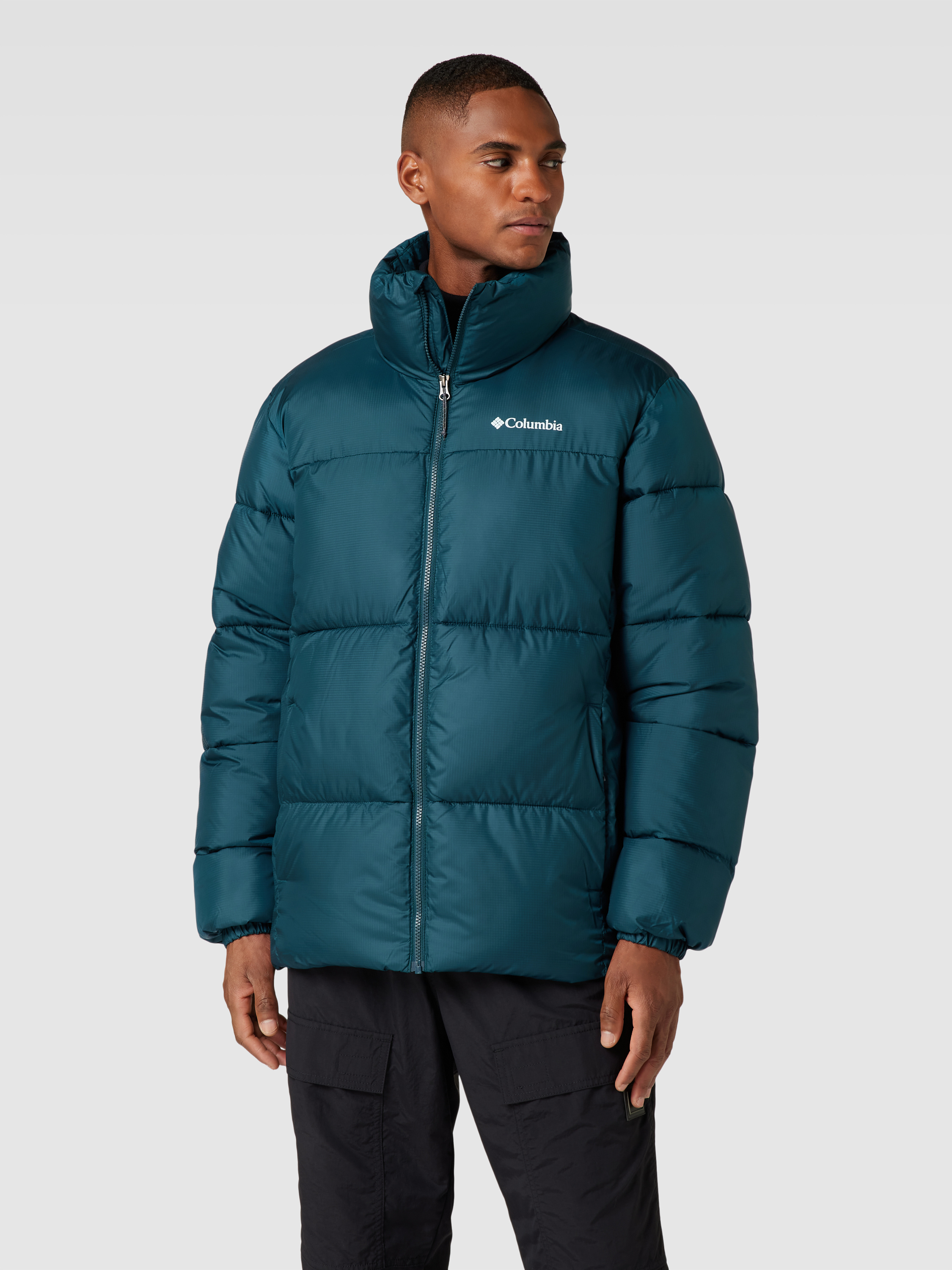 COLUMBIA Gewatteerd jack in two-tone-stijl, model 'Puffect II' in marineblauw online kopen | P&C