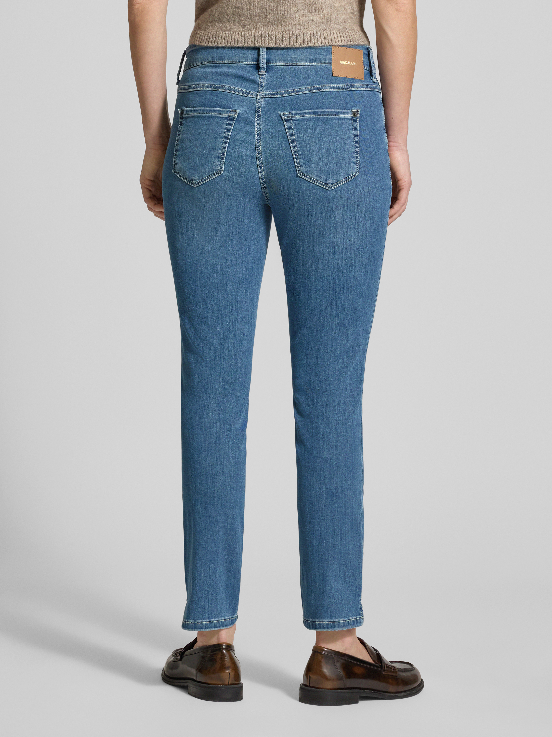 MAC Slim Fit Jeans aus Baumwoll-Mix Modell 'DREAM SUMMER' (dunkelblau ...