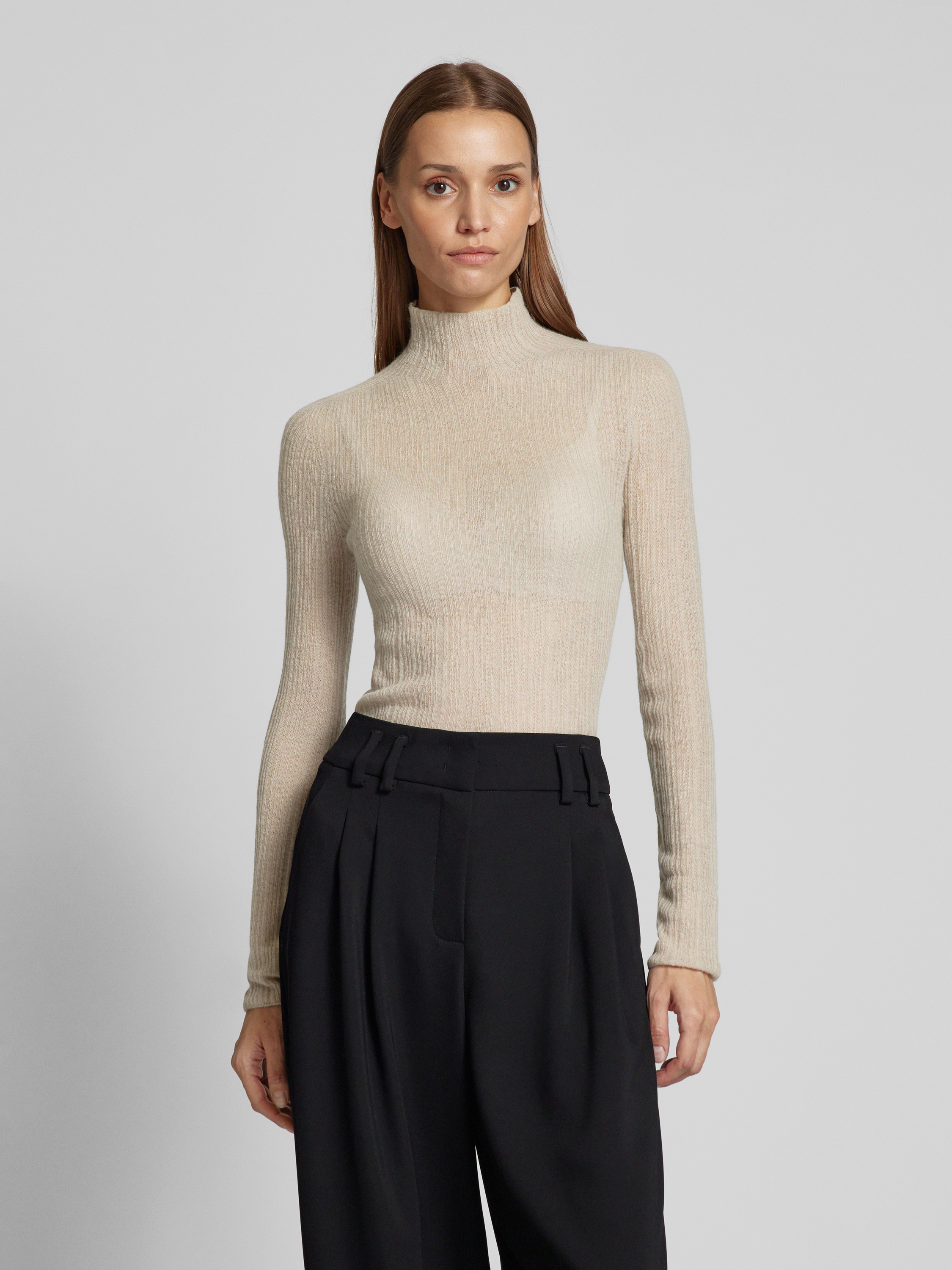 DRYKORN Strickpullover mit Stehkragen Modell 'INARI' (sand) online kaufen