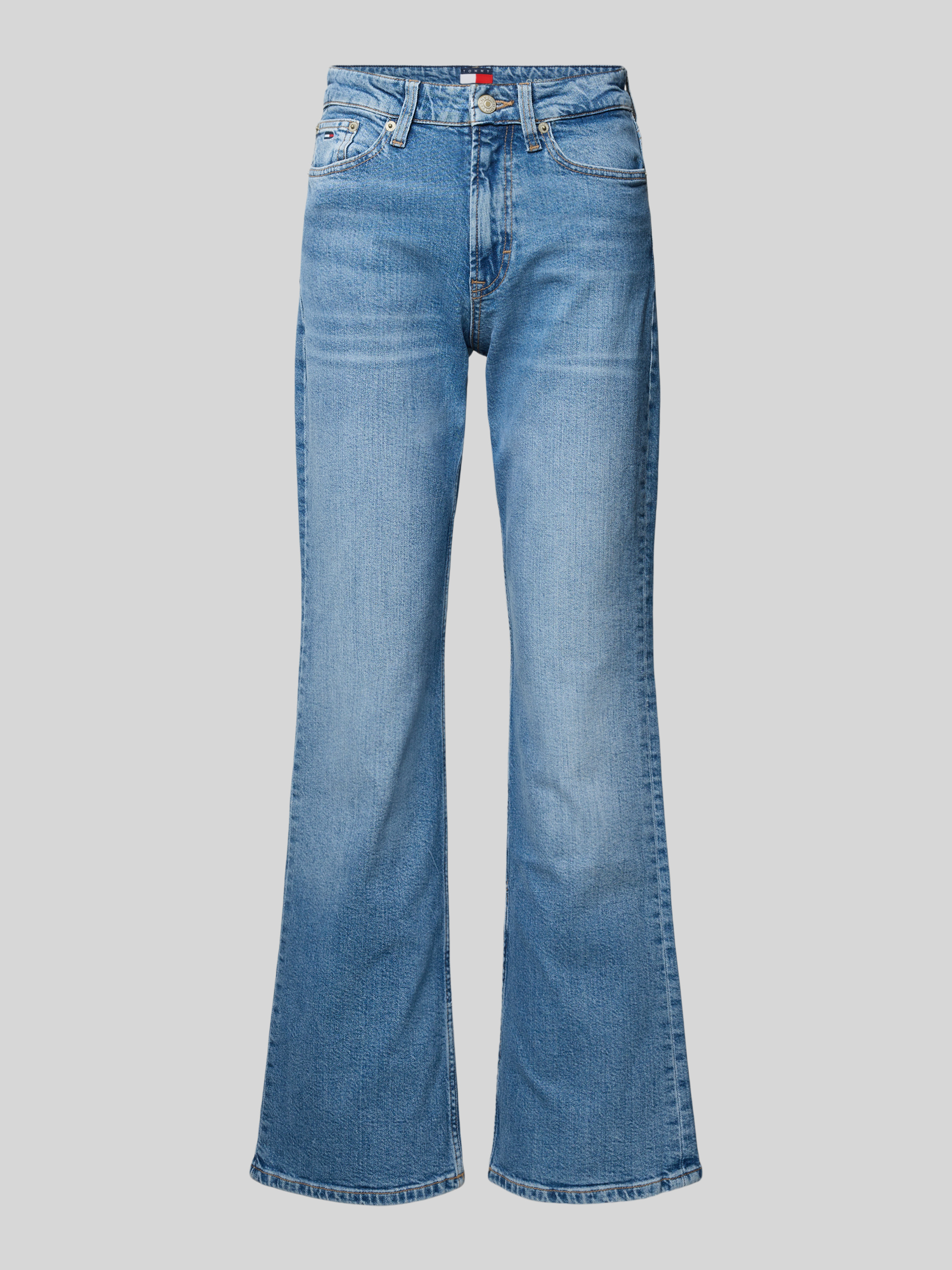 Tommy Jeans Regular Fit Bootcut Jeans aus Baumwoll-Mix Modell 'CLEO ...