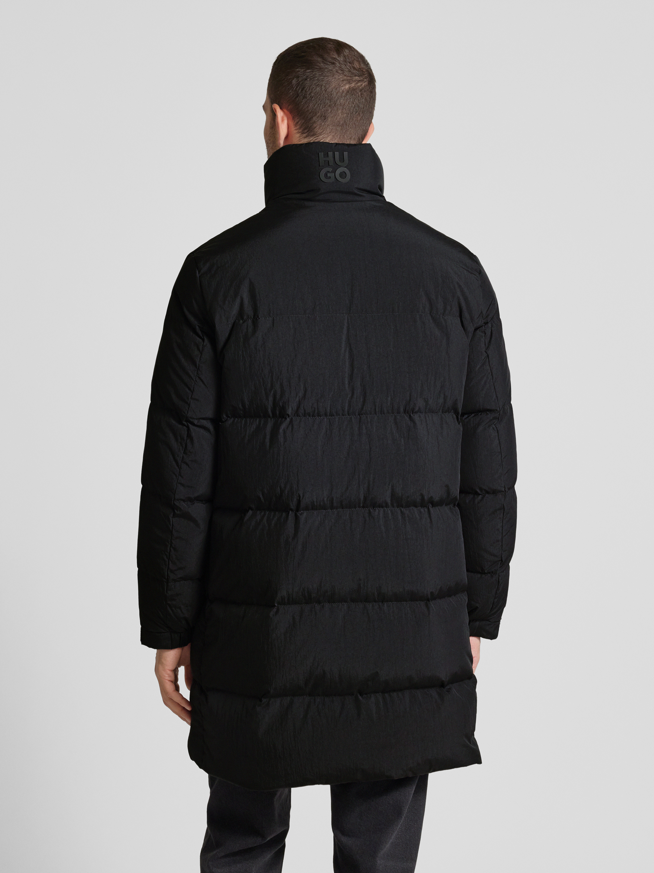 HUGO Daunenmantel mit Stehkragen Modell 'Magnus' (black) online kaufen