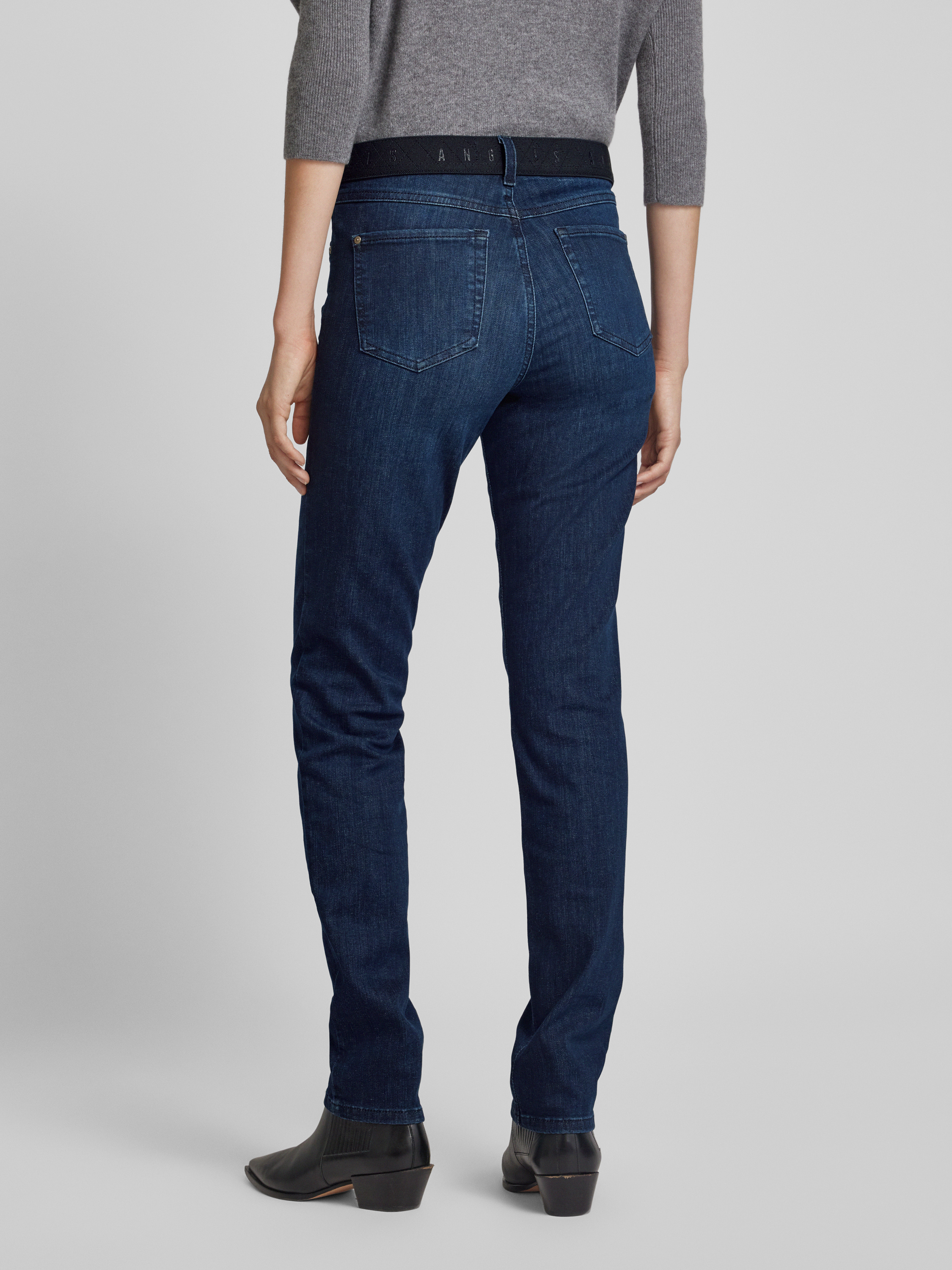 Kup online Angels Jeansy o kroju straight fit z elastycznym pasem model ...