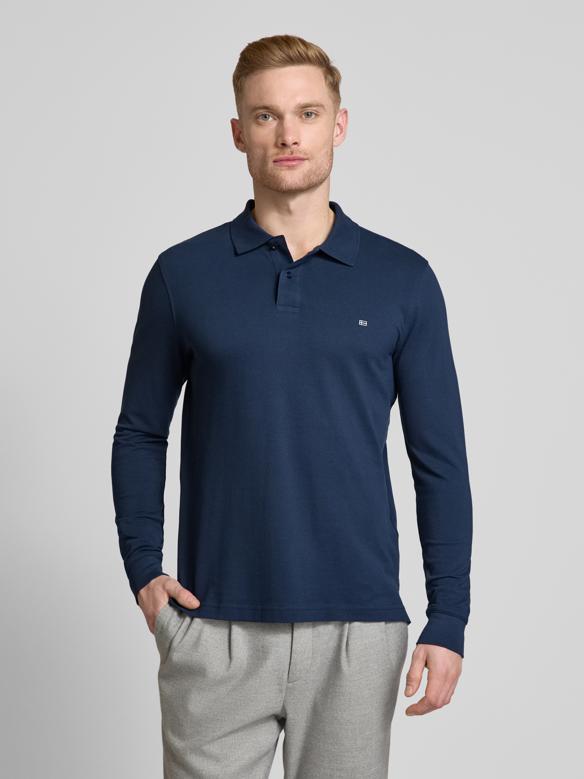 Christian Berg Men Slim Fit Poloshirt in Premiumqualität (dunkelblau ...