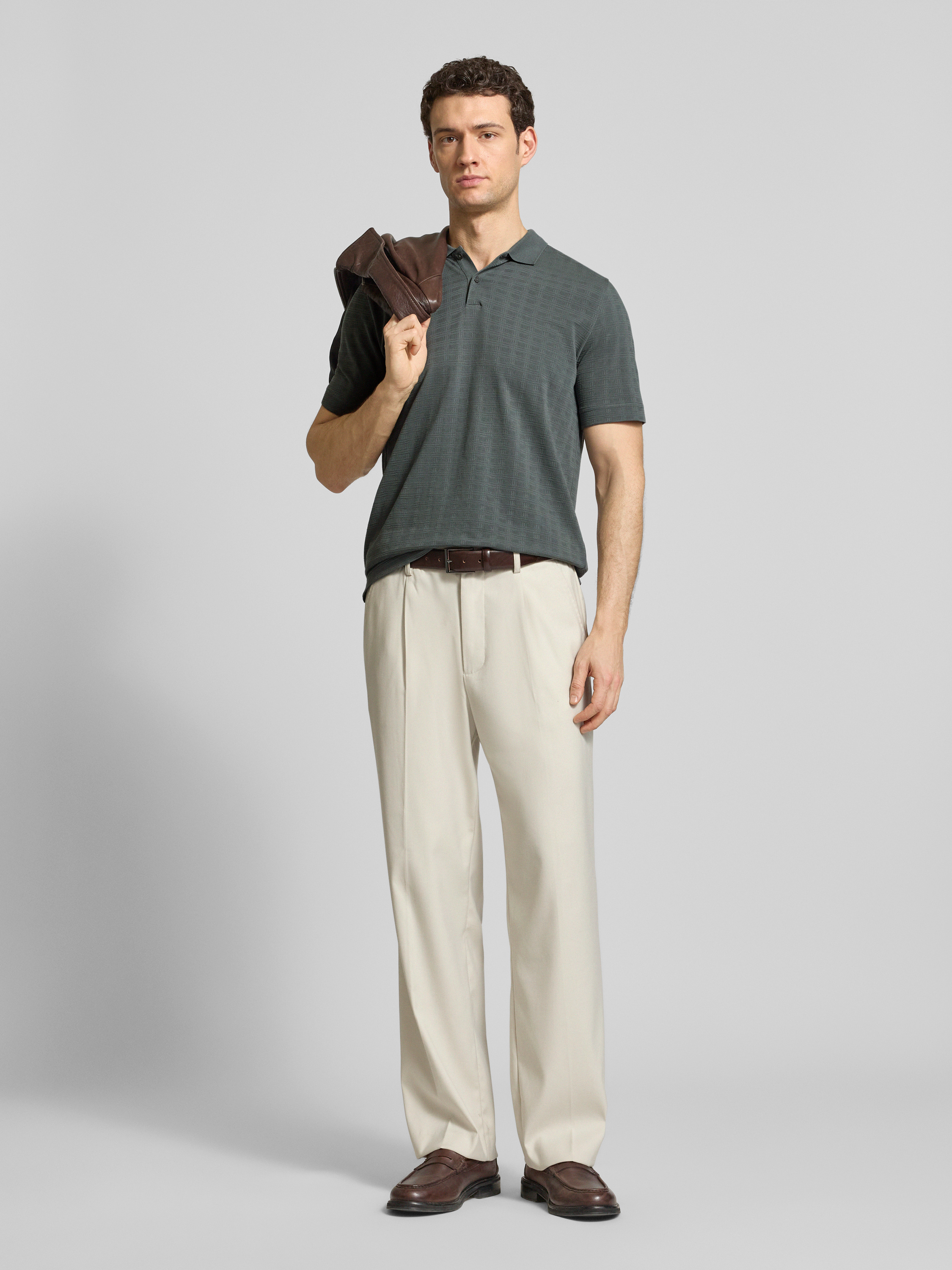 Marc O'Polo Regular Fit Poloshirt aus reiner Baumwolle (anthrazit ...