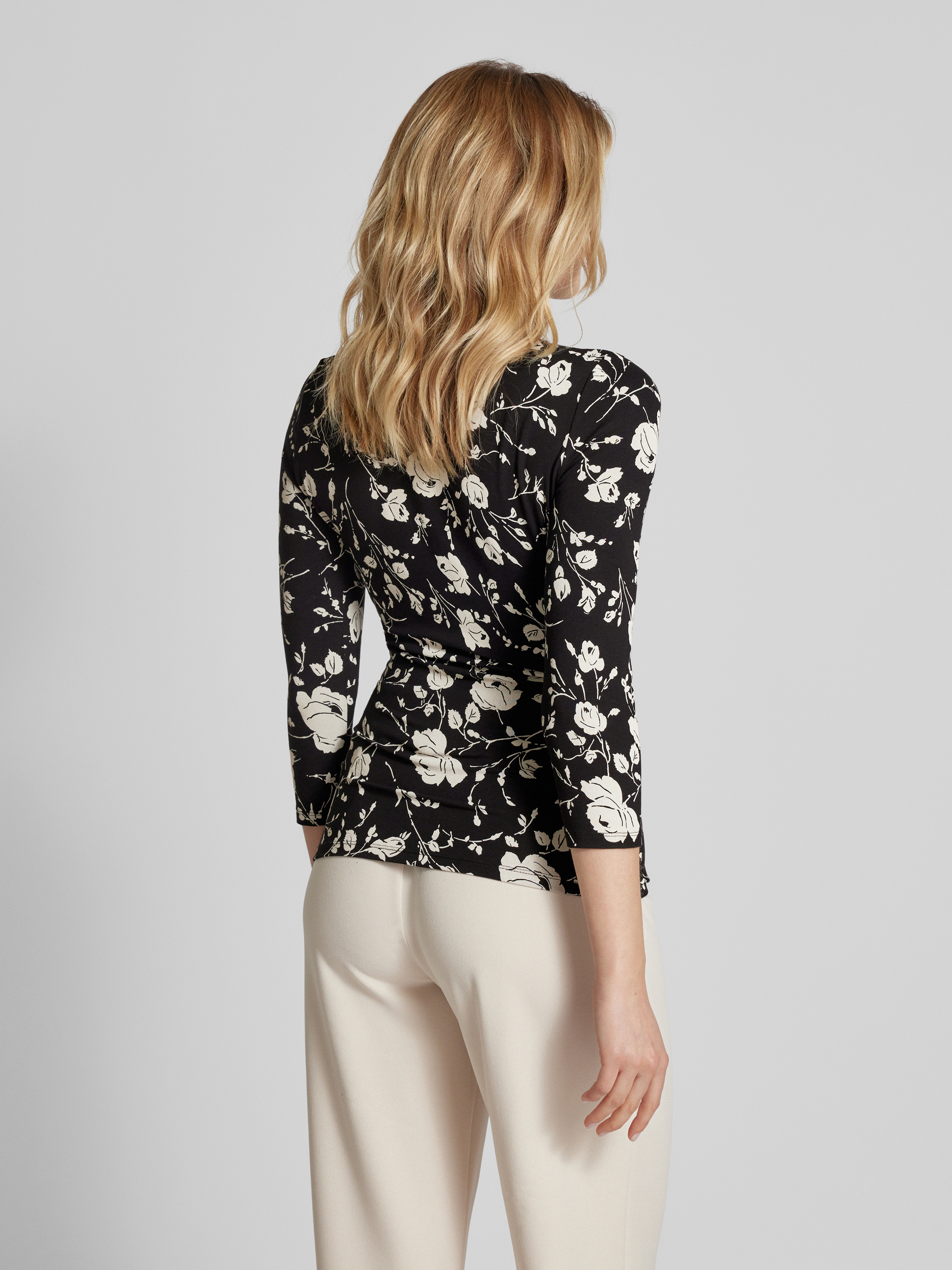 Lauren Ralph Lauren T-Shirt mit V-Ausschnitt Modell 'ALAYJA' (black ...