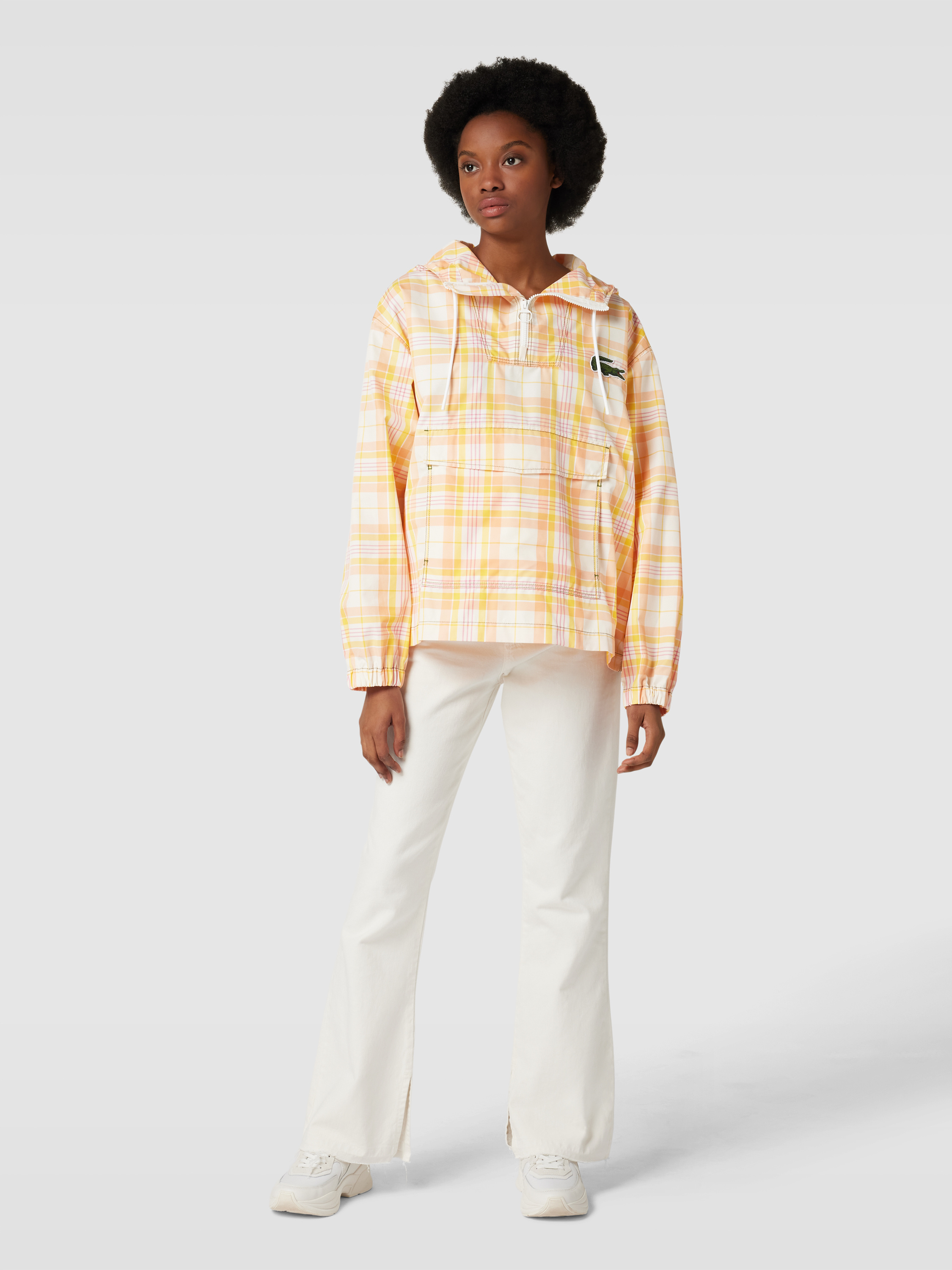 Lacoste Jacke mit Label-Patch (pink) online kaufen