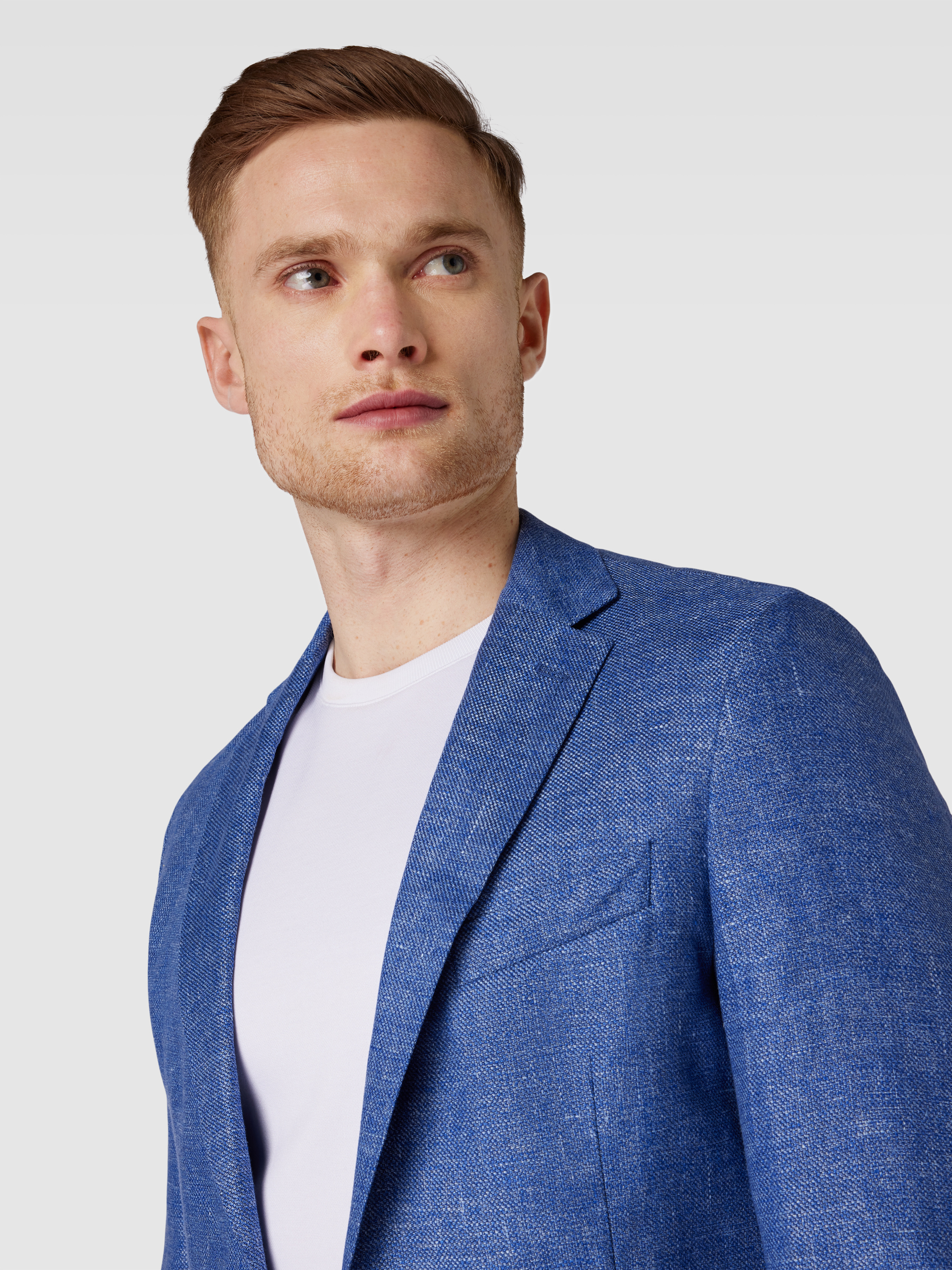 BOSS Sakko aus Leinen-Mix Modell 'Hanry' (blau) online kaufen