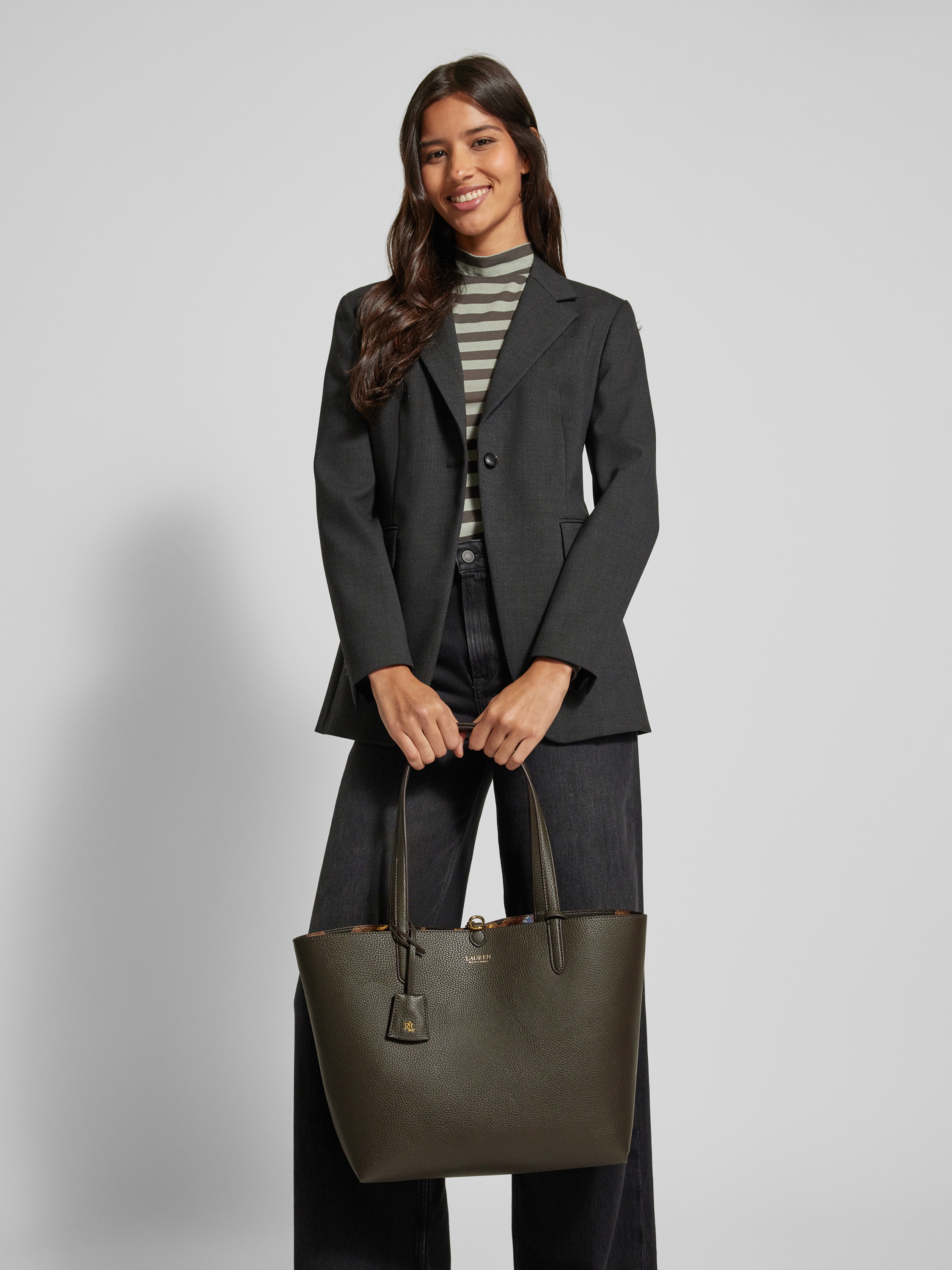 Lauren Ralph Lauren Shopper mit Wendefunktion (oliv) online kaufen