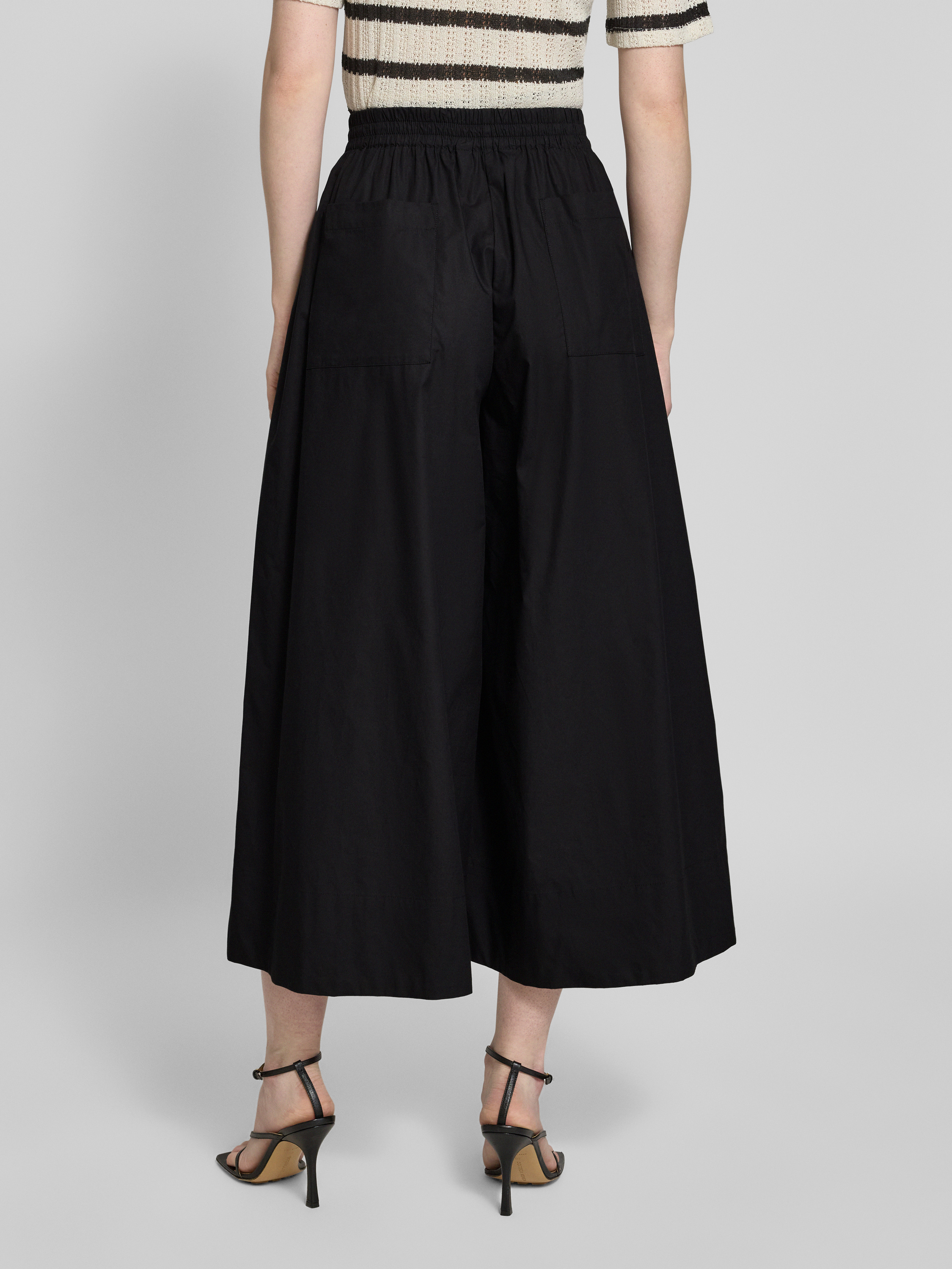 MSCH Copenhagen Wide Leg Culotte mit elastischem Bund Modell 'Lenna' (black) online kaufen