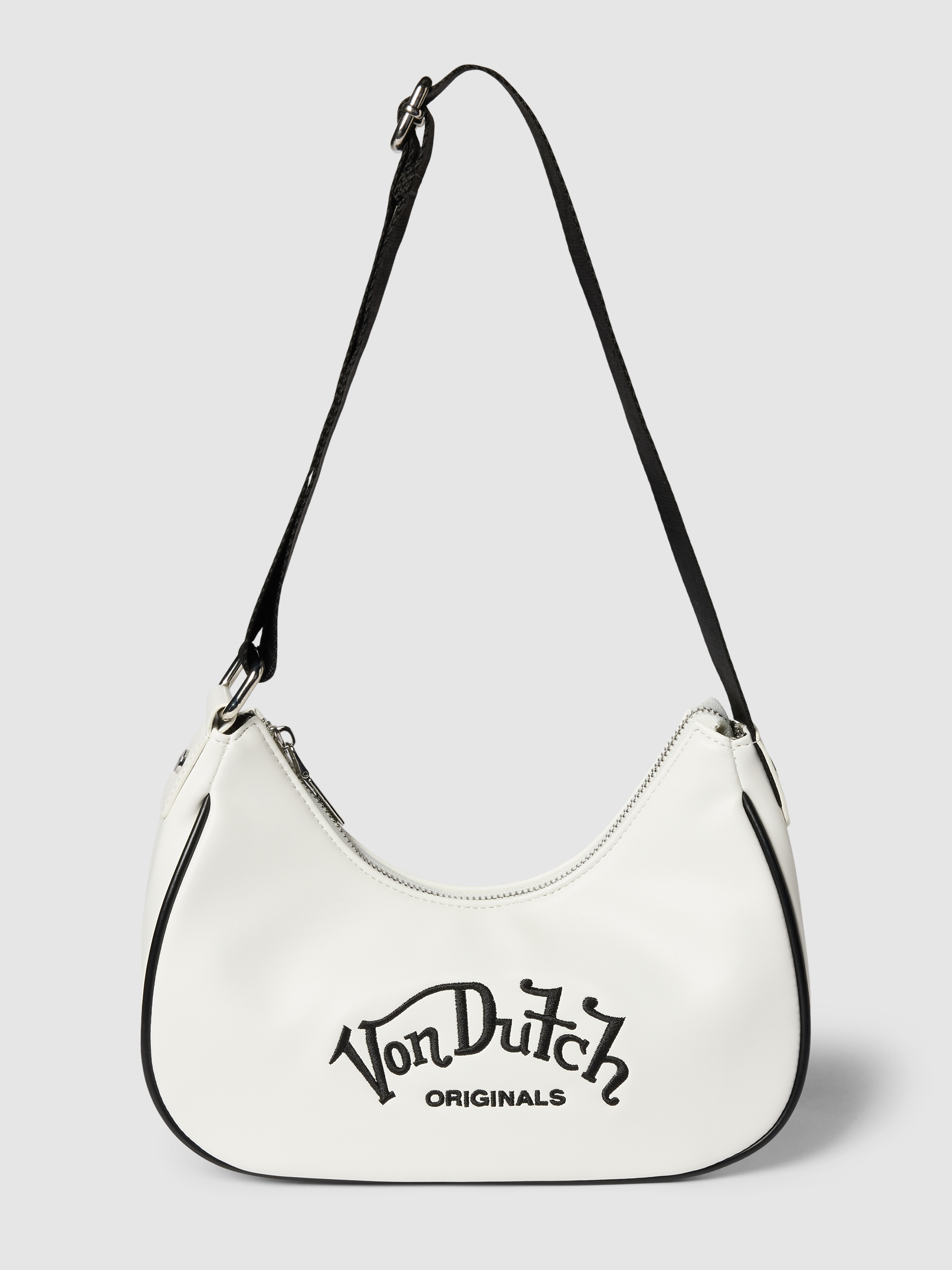 Von Dutch Handtasche mit Label-Stitching Modell 'AMY' (weiss) online kaufen