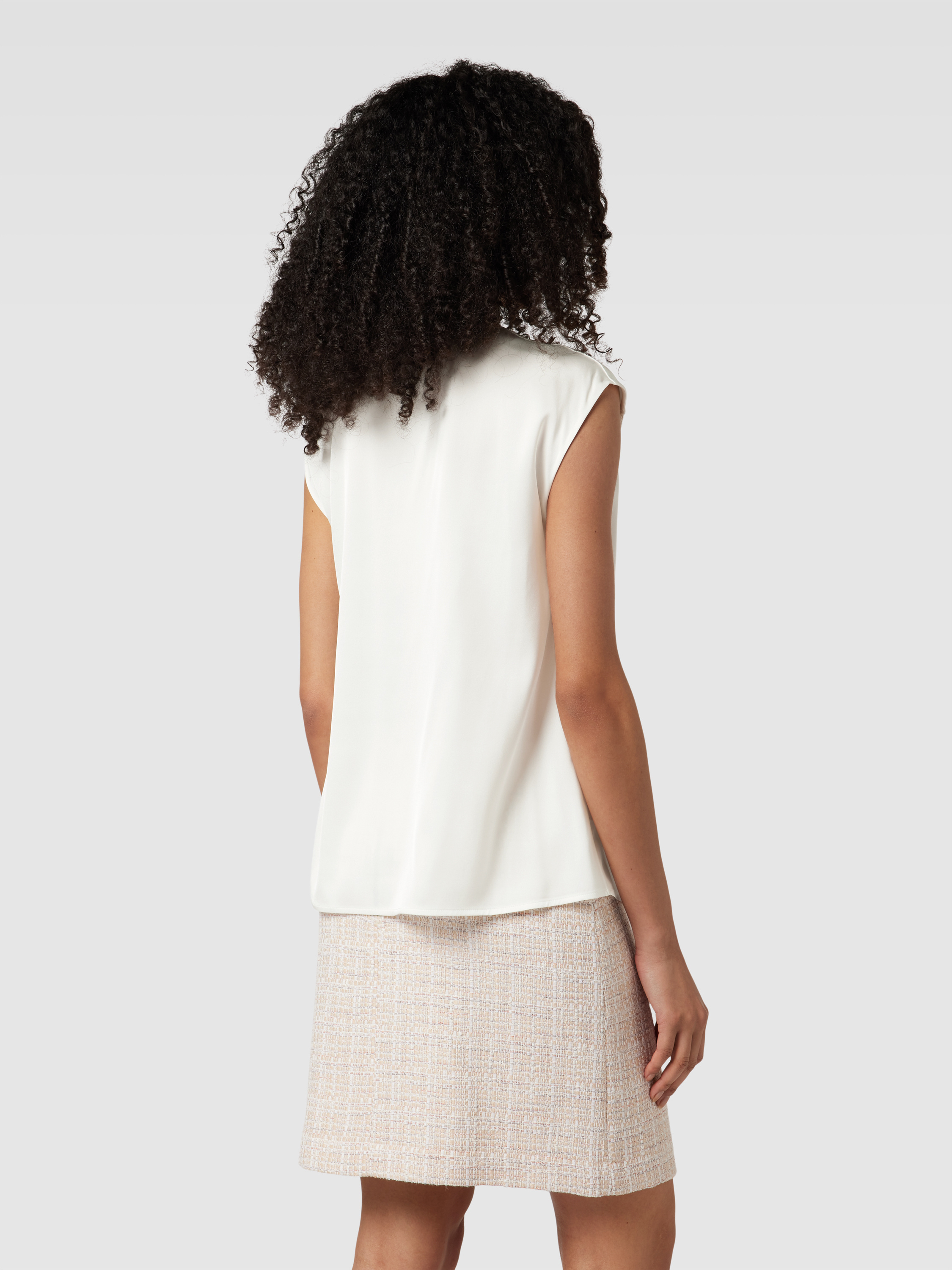 BOSS Blouse in mouwloos design, model 'Binadi' in offwhite online kopen ...