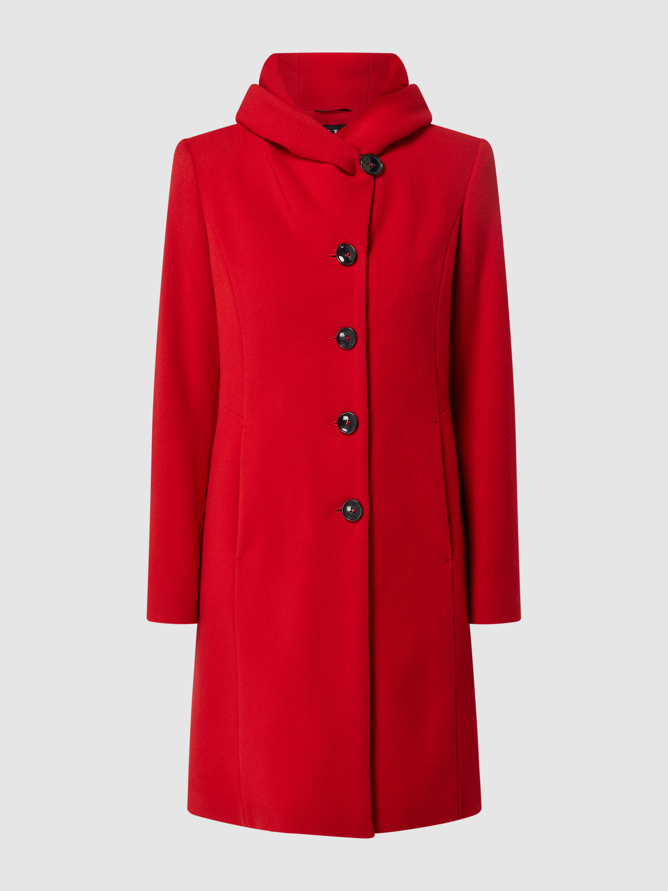 Milo Coats Wollmantel mit Kapuze Modell 'Bella' (rot) online kaufen
