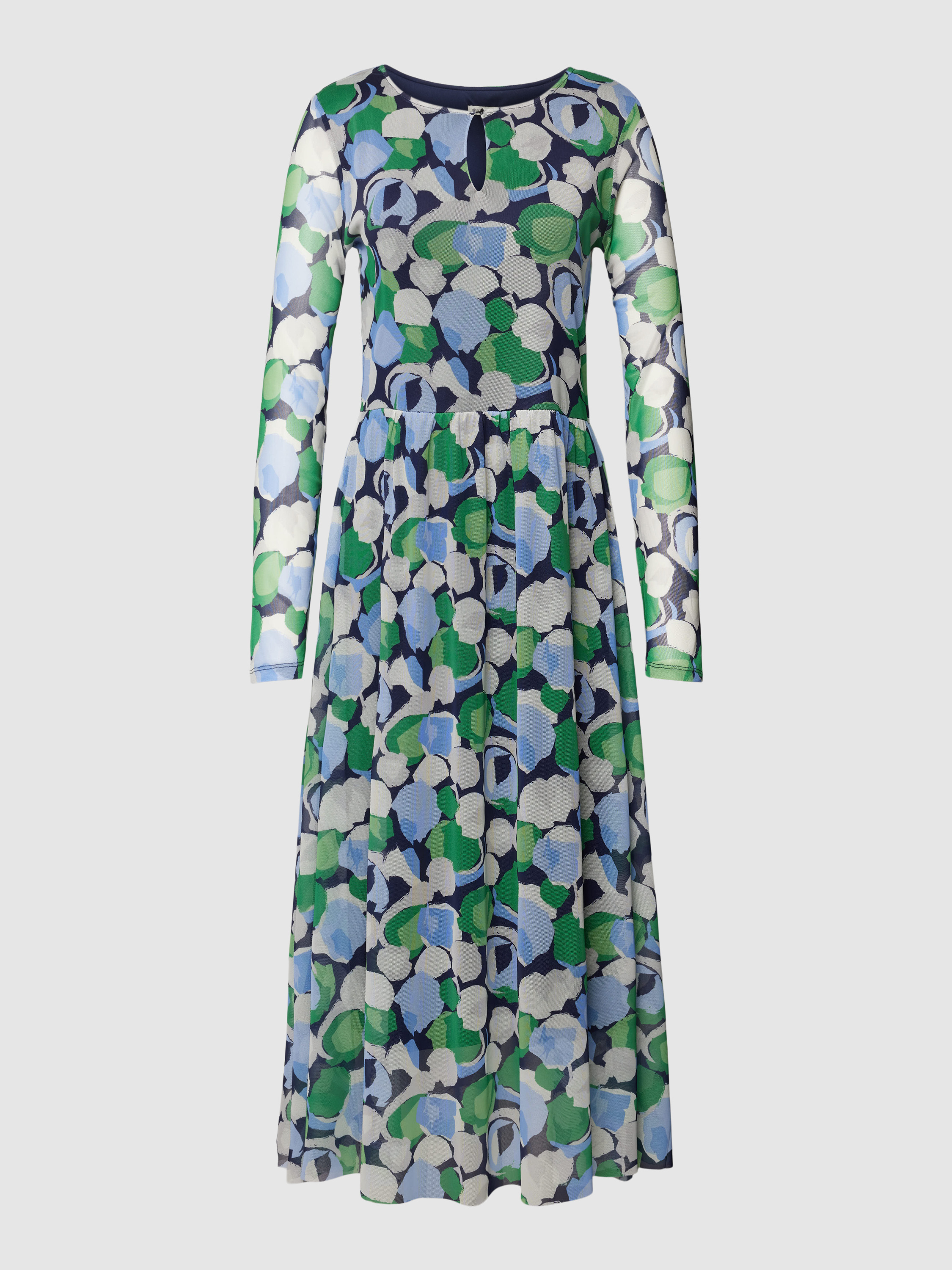 Tom Tailor Midi-jurk met druppelvormige hals in groen online kopen | P&C